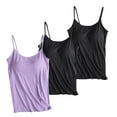 YEJIMAN Workout Tank Tops Woman Chest Cushion Suspender Top Without ...