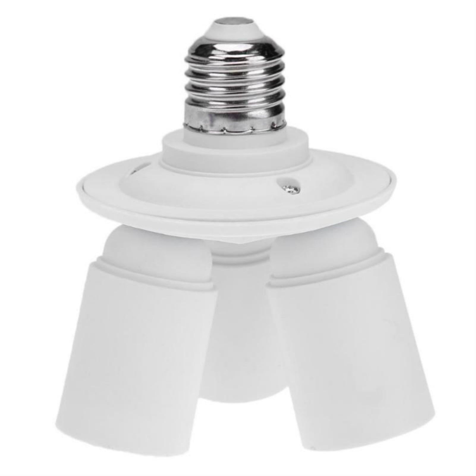 YEJING 3 In 1 E26 E27 Screw Bulb Base Light 3 Socket Extender 100-240V ...