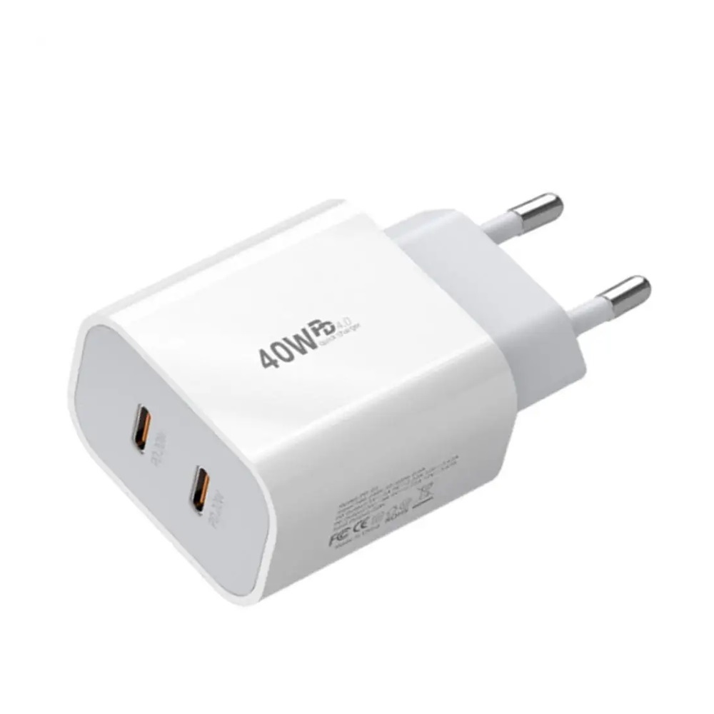 YEJing USB C Charger 40W Fast Charging Charger 2Ports Type C Mobile ...
