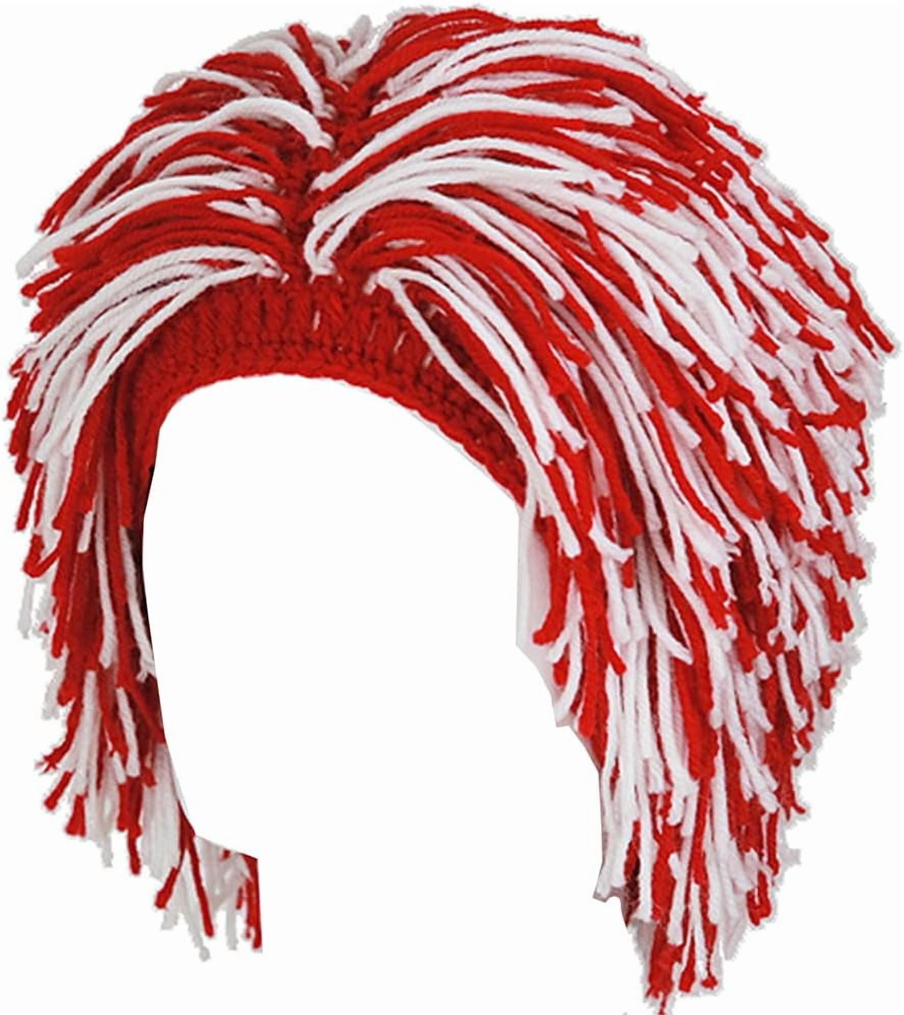 YEKEYI Barbarian Knit Beard Hat Wig Beanie Hat Funny Knit Hat Beard ...