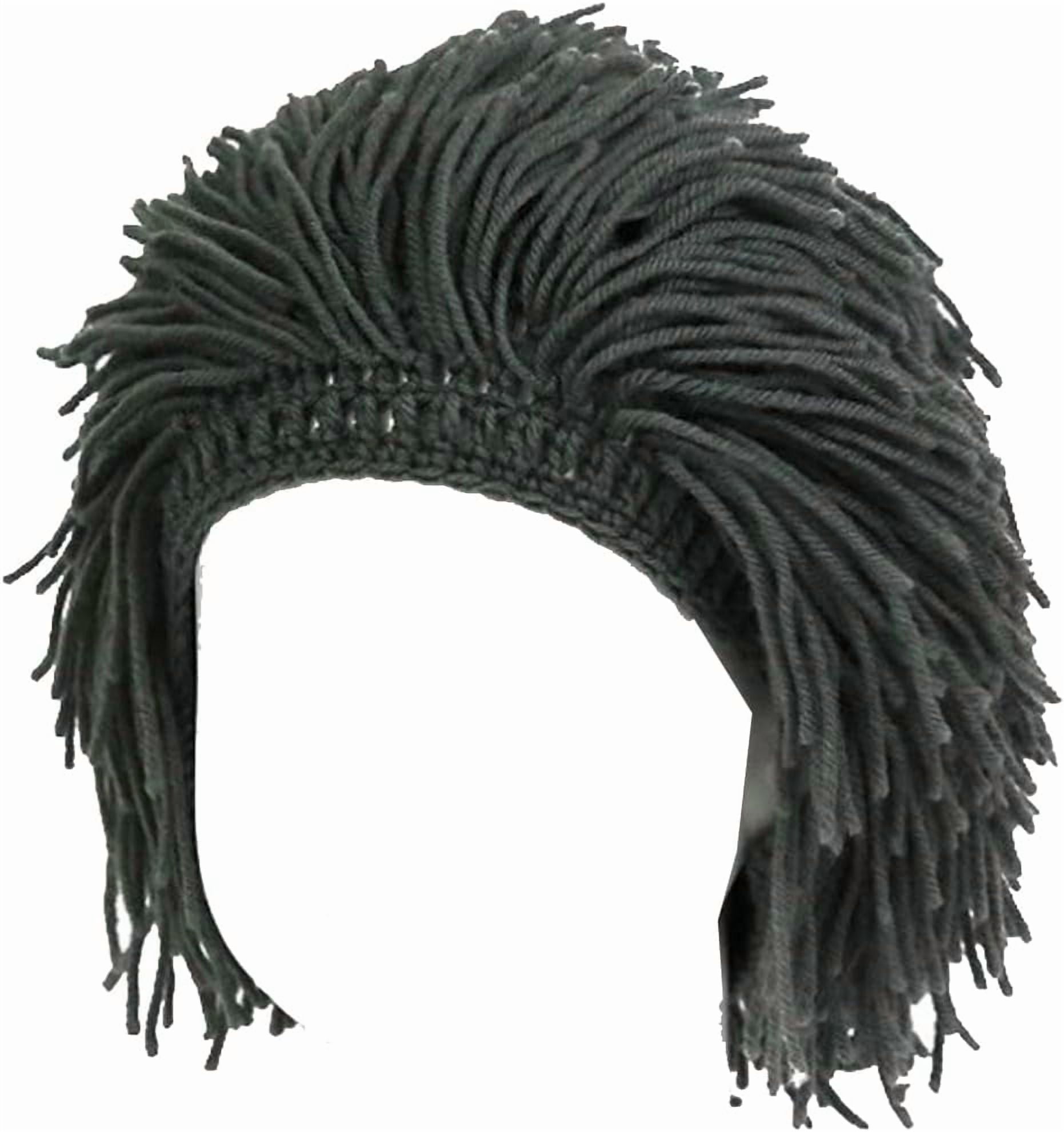 YEKEYI Barbarian Knit Beard Hat Wig Beanie Hat Funny Knit Hat Beard ...