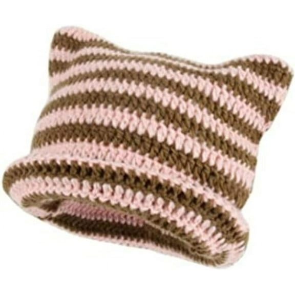 Crochet Hats for Women Cat Beanie Vintage Beanies Women Fox Hat Grunge ...