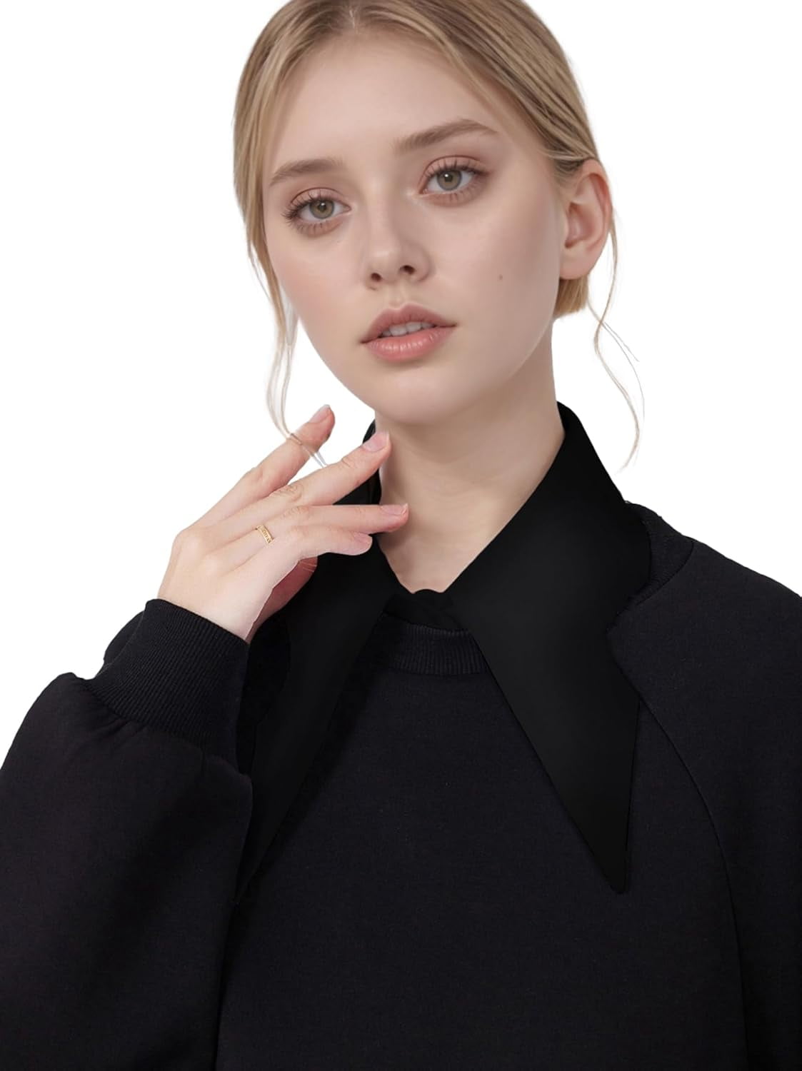 YEKEYI Detachable Pointed White Collar Fake Dicky Collar Cuellos Falsos ...