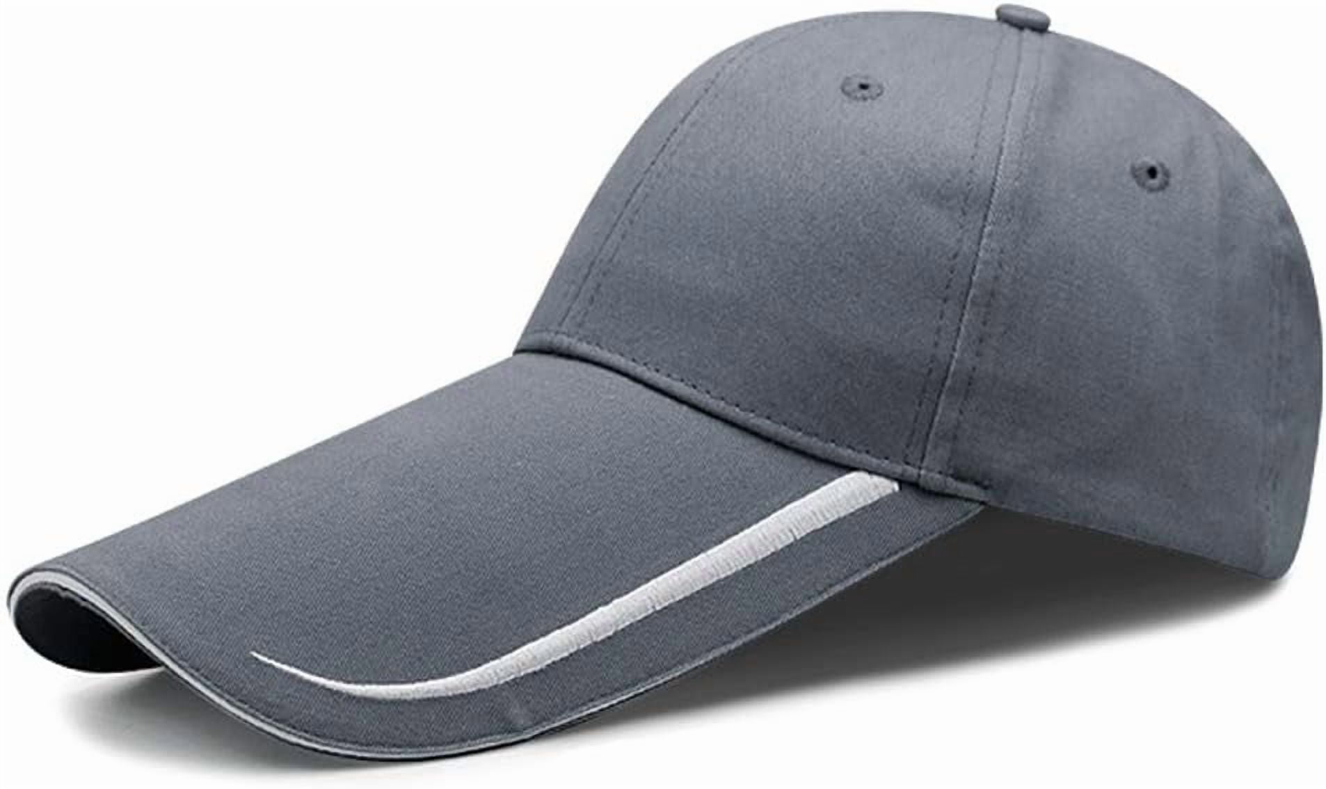 YEKEYI Extra Long Bill 100% Washed Cotton Baseball Cap Lengthened Brim ...