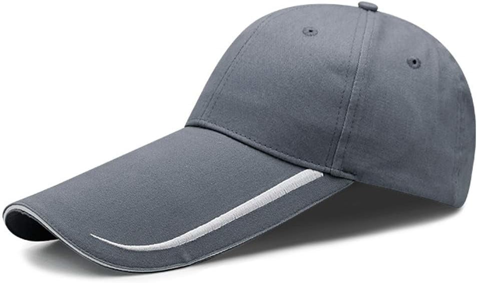 YEKEYI Extra Long Bill 100% Washed Cotton Baseball Cap Lengthened Brim ...