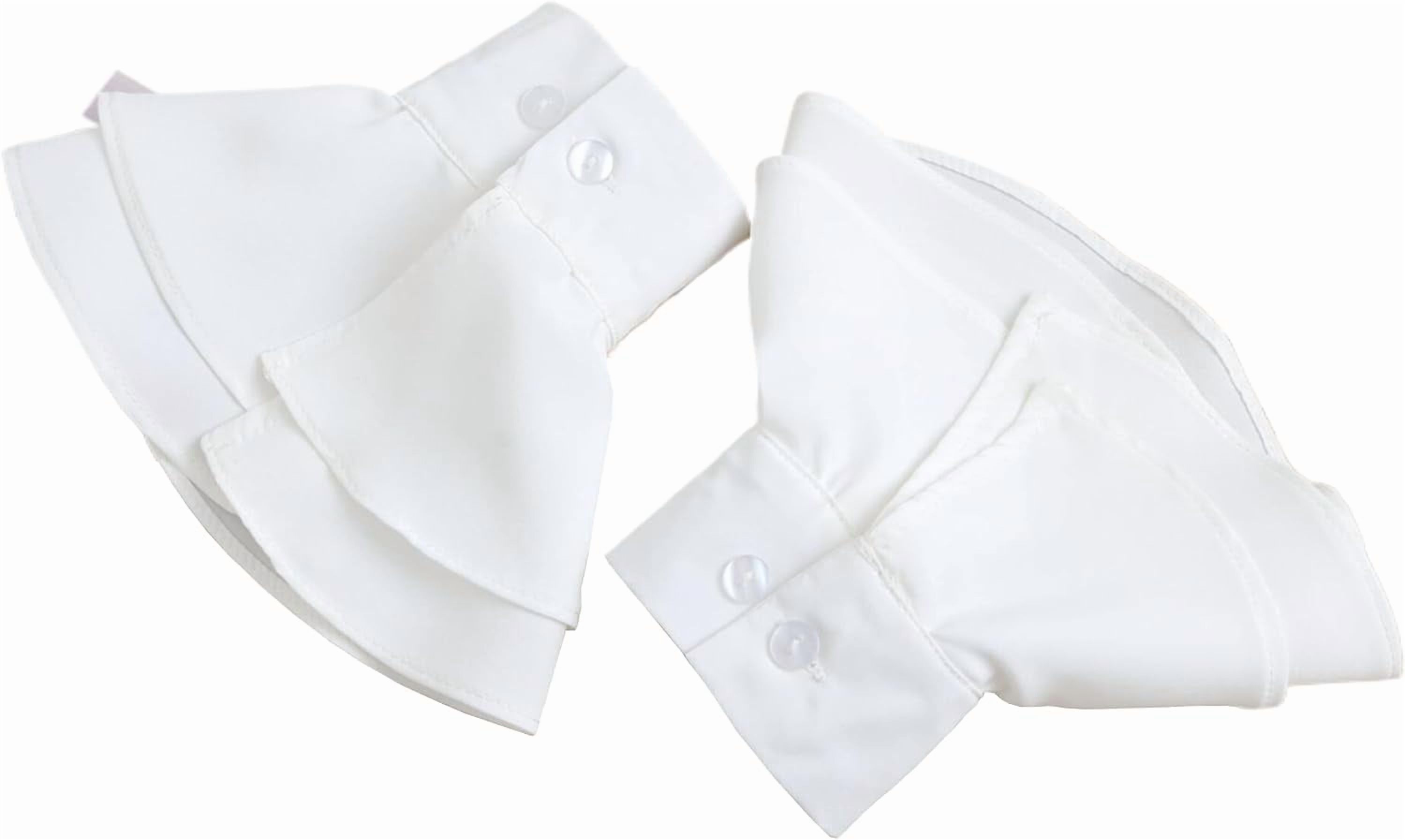 YEKEYI Fake Collar Shirt Detachable False Collar Wrist Cuffs Fake ...