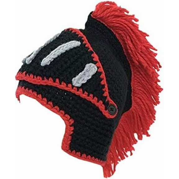 Cozyvia 2026 Wig Beard Hats Creative Barbarian Knit Wig Beanie Funny ...