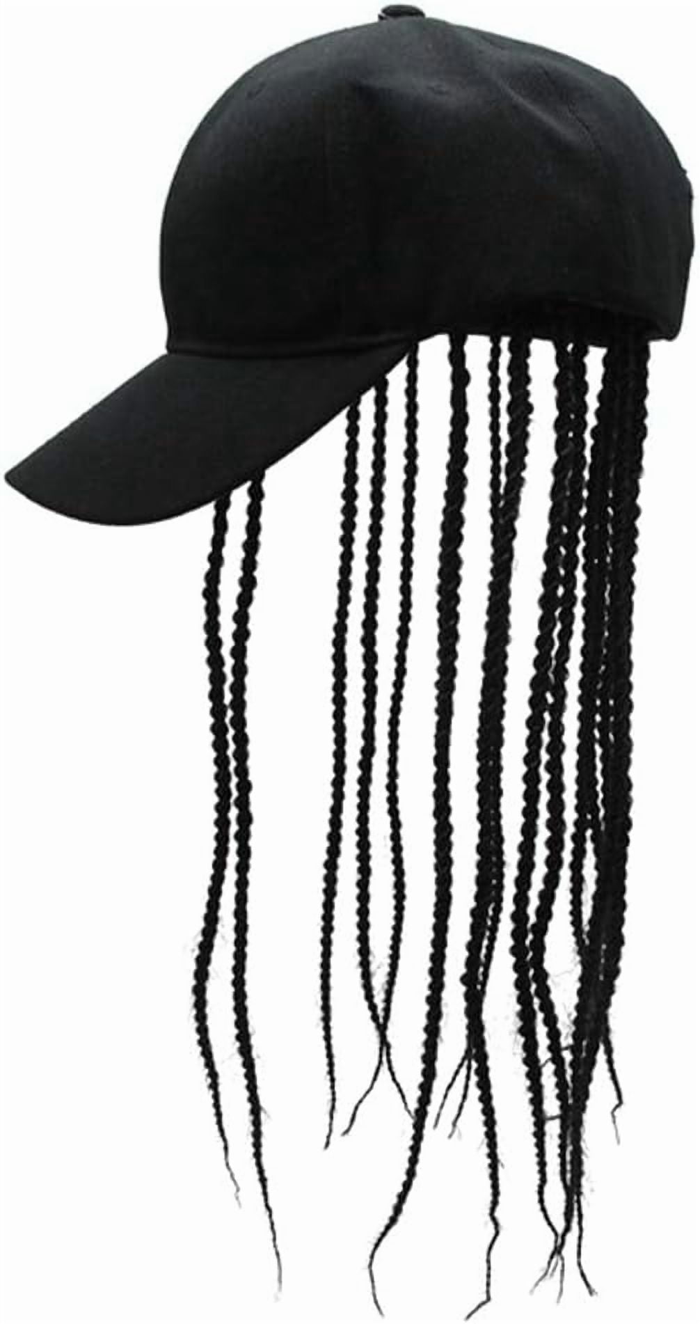 YEKEYI Novelty Hair Visor Cap Adjustable Baseball Hat Wig Spiked Hairs ...