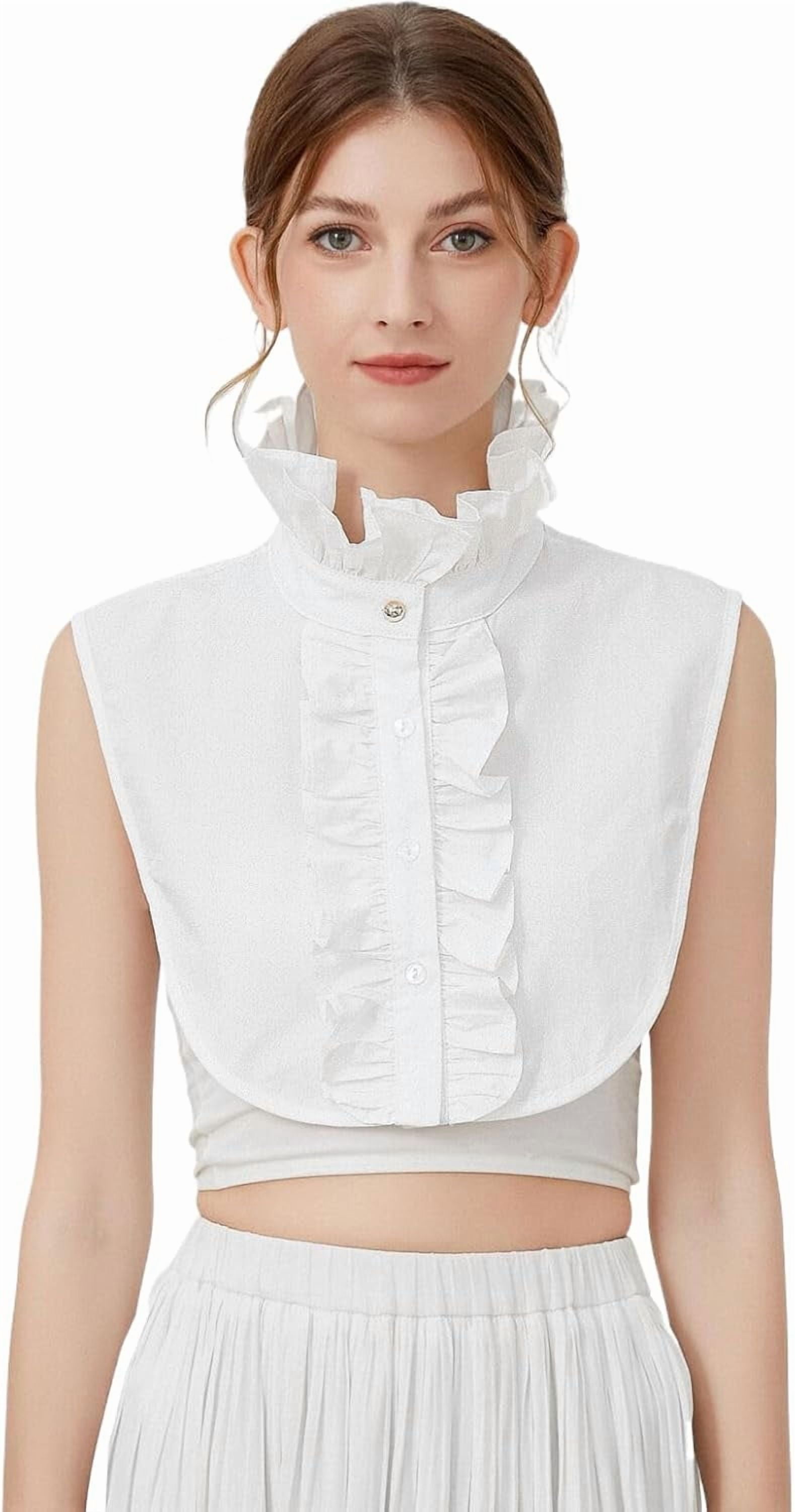 YEKEYI Women Fake Collar Shirt Versatile Accessories Victorian Collar ...