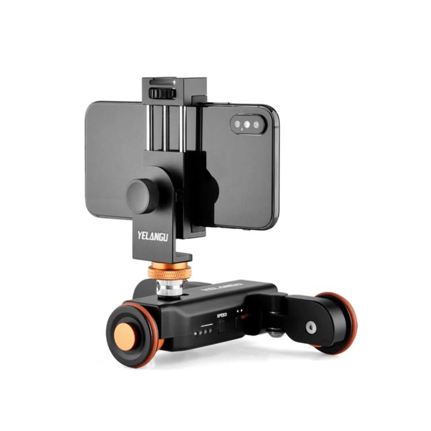 YELANGU L4X Camera Wheel Dolly + PC03 Phone Clamp with Remote, Load ...