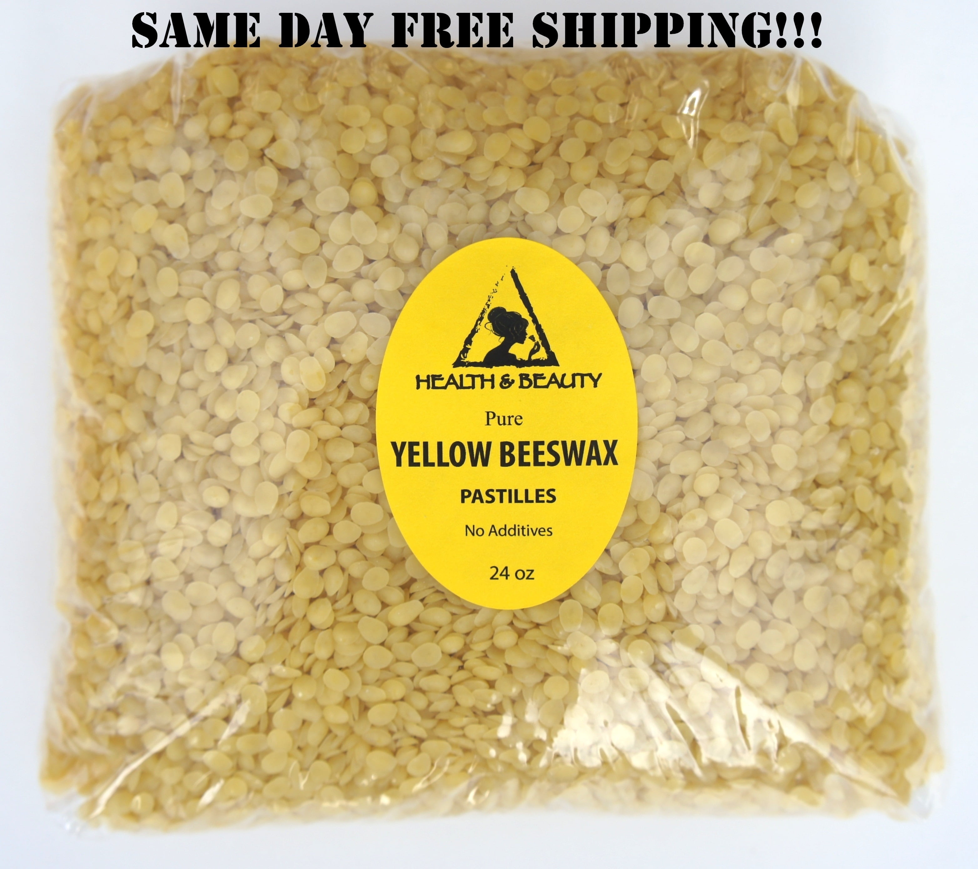 YELLOW BEESWAX BEES WAX ORGANIC PASTILLES BEADS PREMIUM 100% PURE 24 OZ ...
