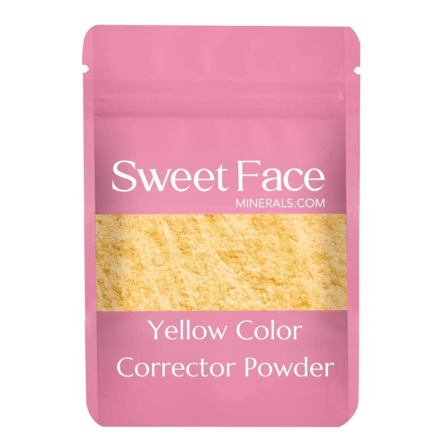 YELLOW CORRECTOR BULK POWDER (8oz Refill Pouch) Mineral Makeup Matte ...