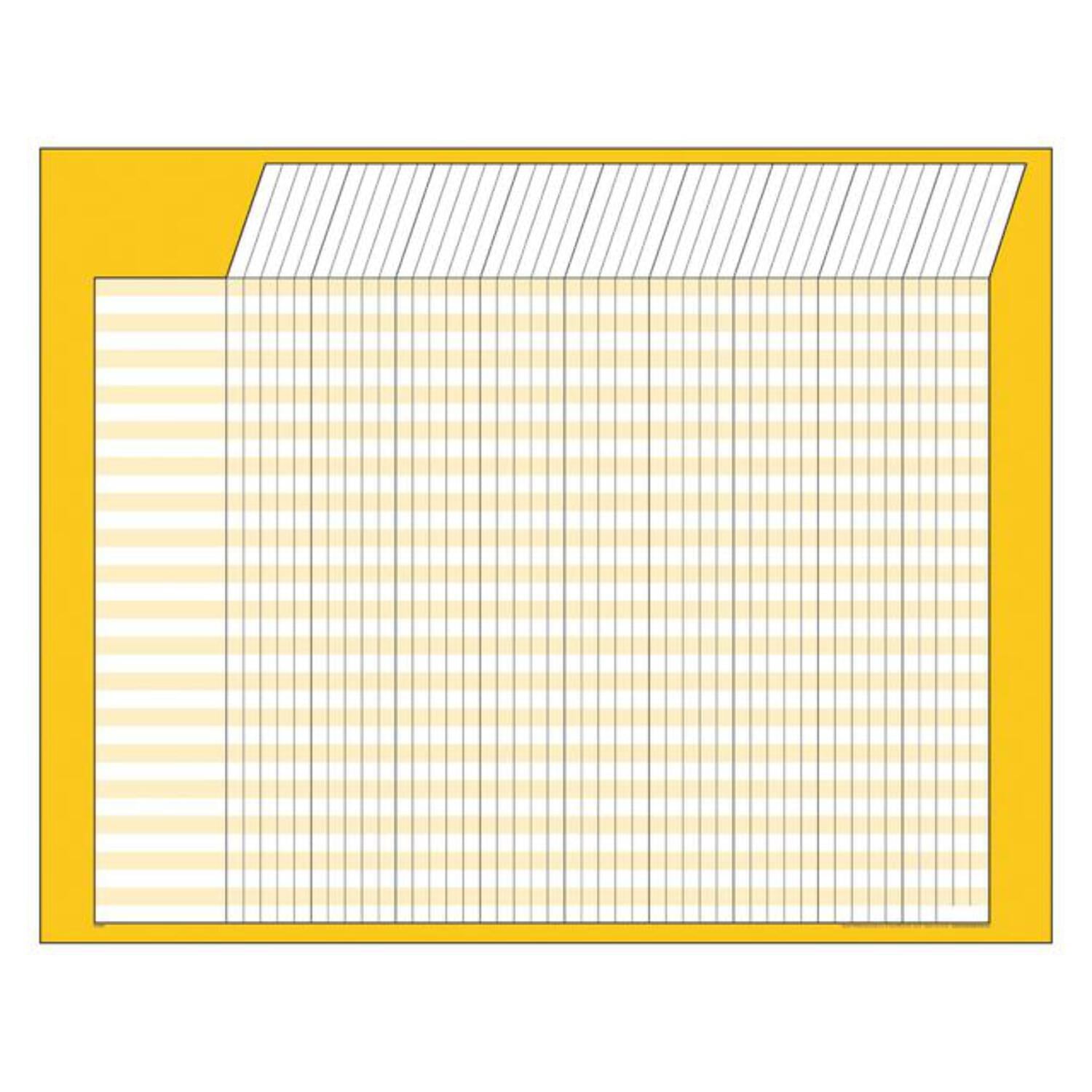 YELLOW HORIZONTAL Jumbo Incentive Chart (D) [T73210] - Walmart.com