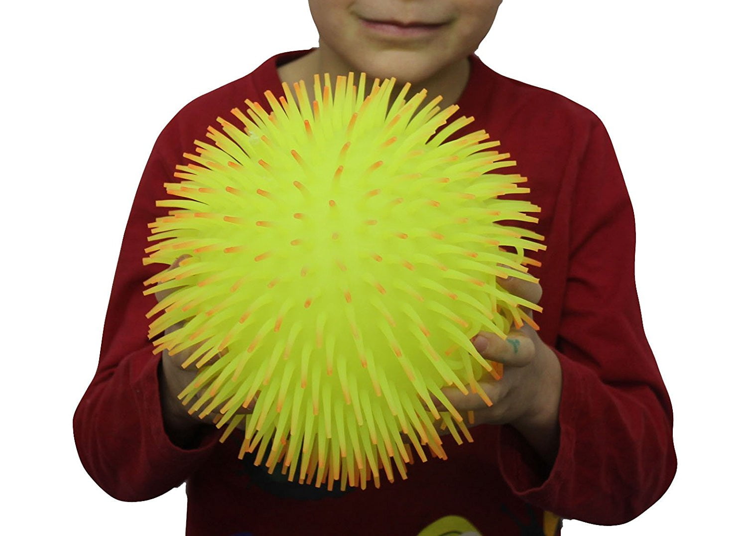 YELLOW Solid Color Jumbo 9" Puffer Ball - Sensory Fidget and Stress ...
