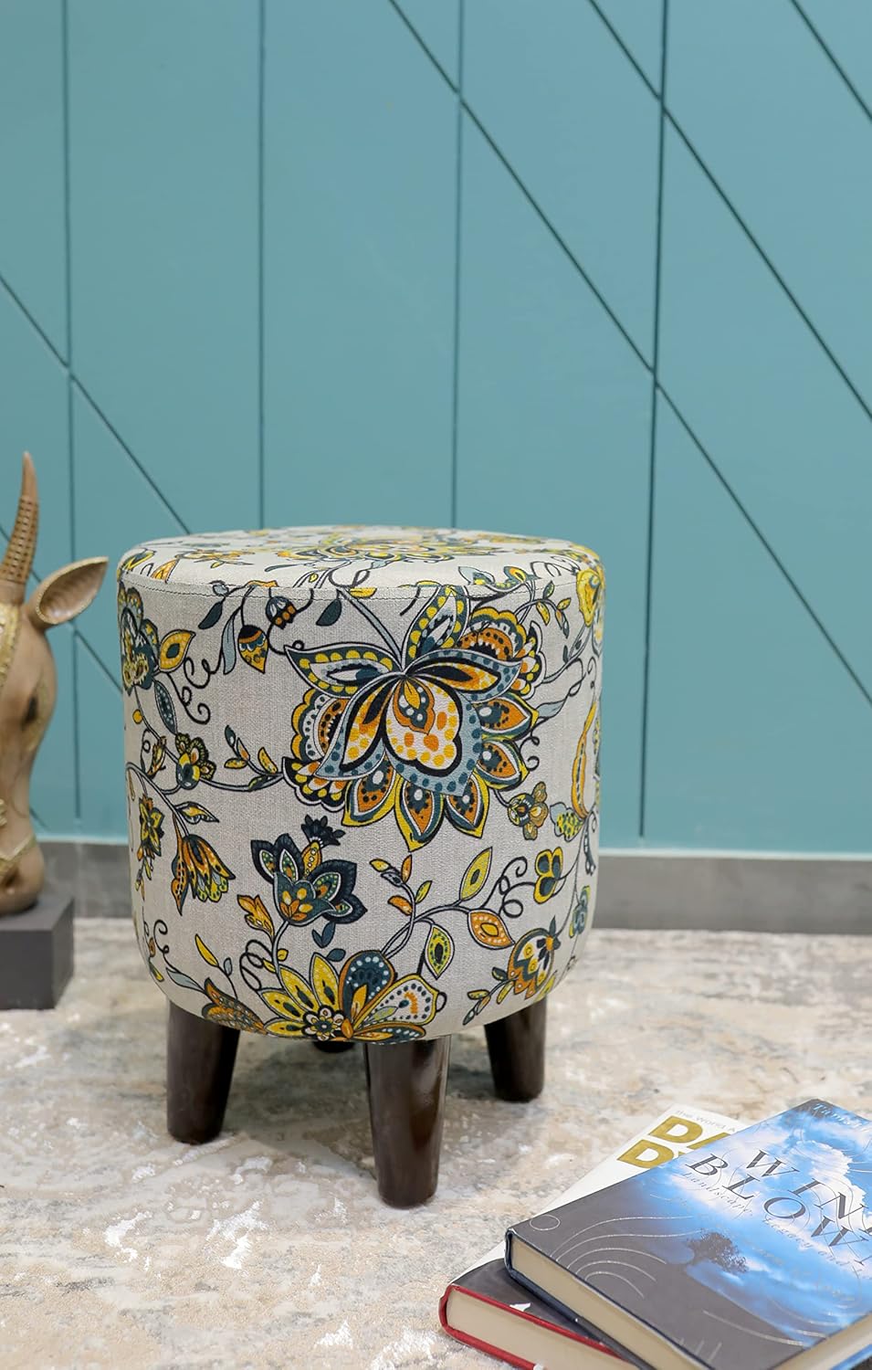 YELLOWLEGS Pouffe for Sitting Ottoman Stool for Living Room Sitting ...