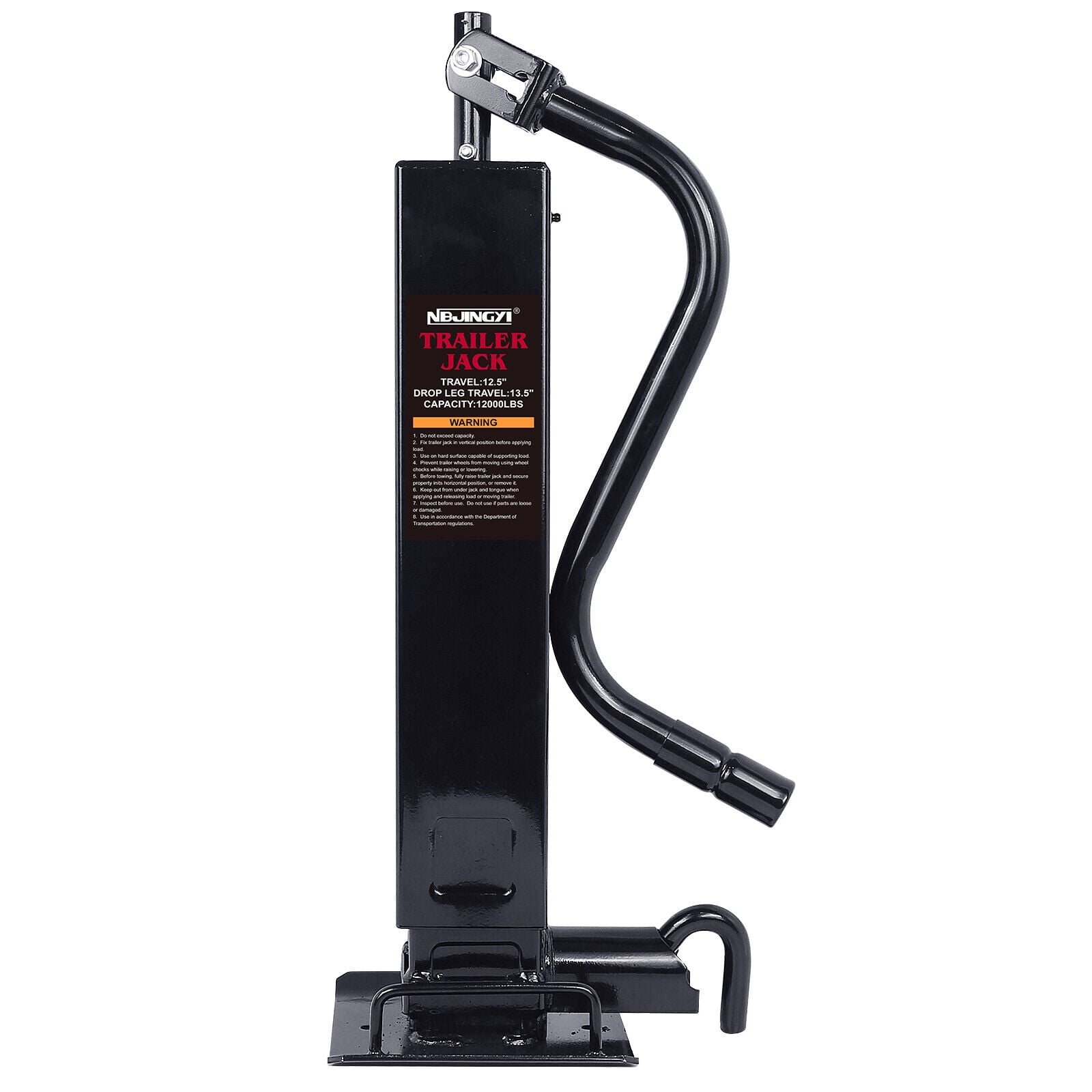 YEOPGYEON 12.5" Lift 13.5" Drop Leg Travel Weld Square Tube Trailer ...