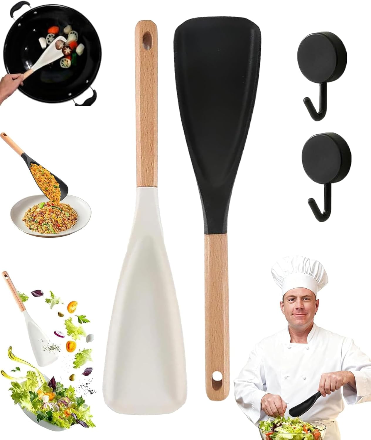 YEPOLERCE 2026 New Cedar and Ash Multifunction Spoon, Easy Storage ...