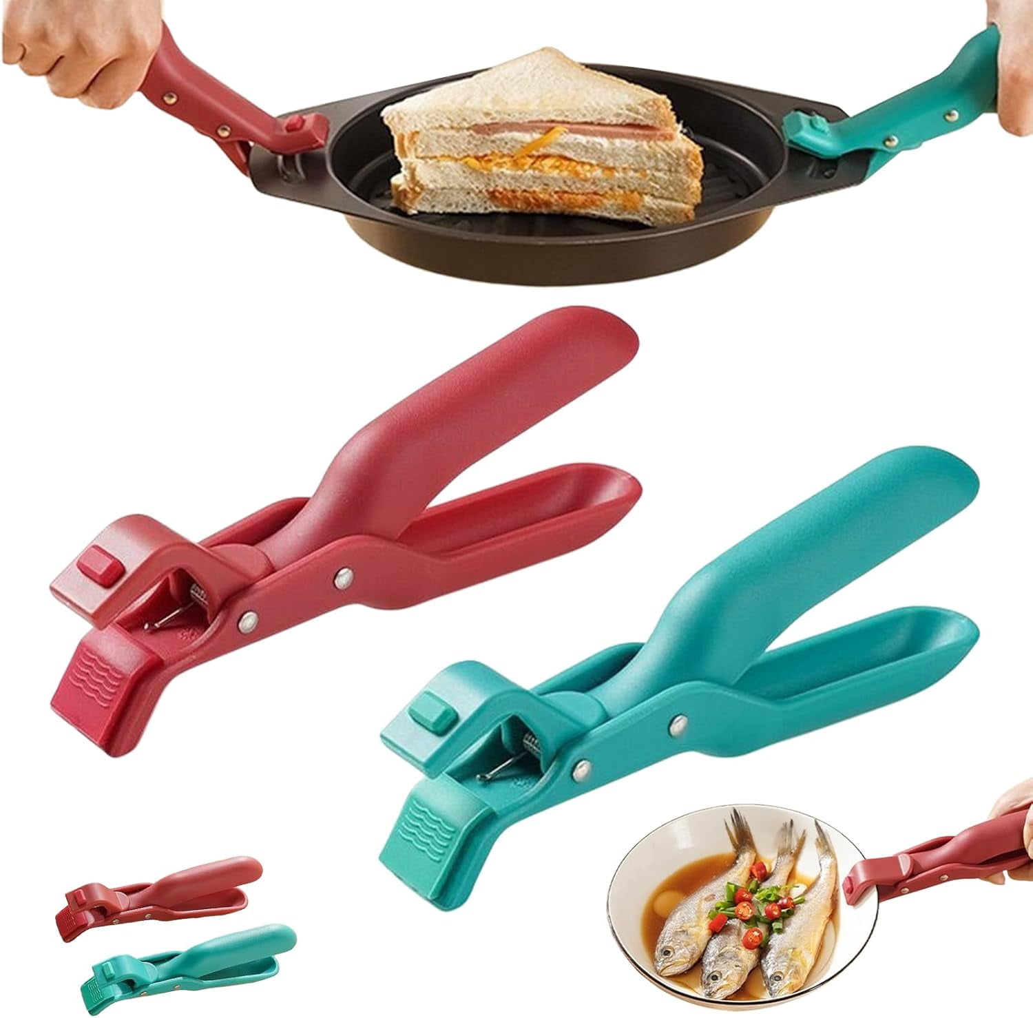YEPOLERCE Hot Plate Grippers and Lifters, Multi-function Anti-Scald ...