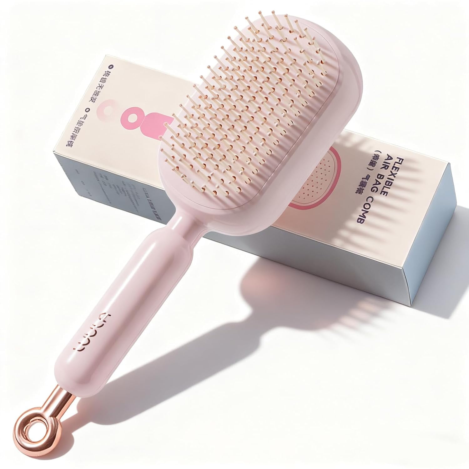 YEPOLERCE Retractable Cushion Massage Comb, Self-Cleaning Retractable ...