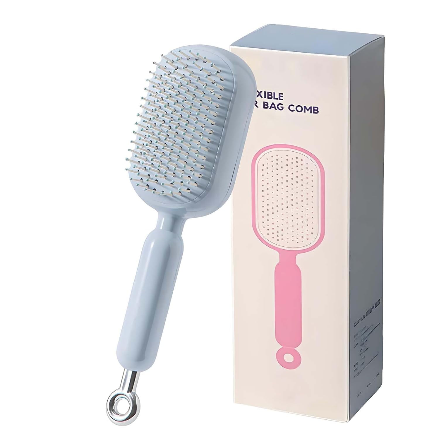 YEPOLERCE Retractable Cushion Massage Comb and Hair Brush, Self ...