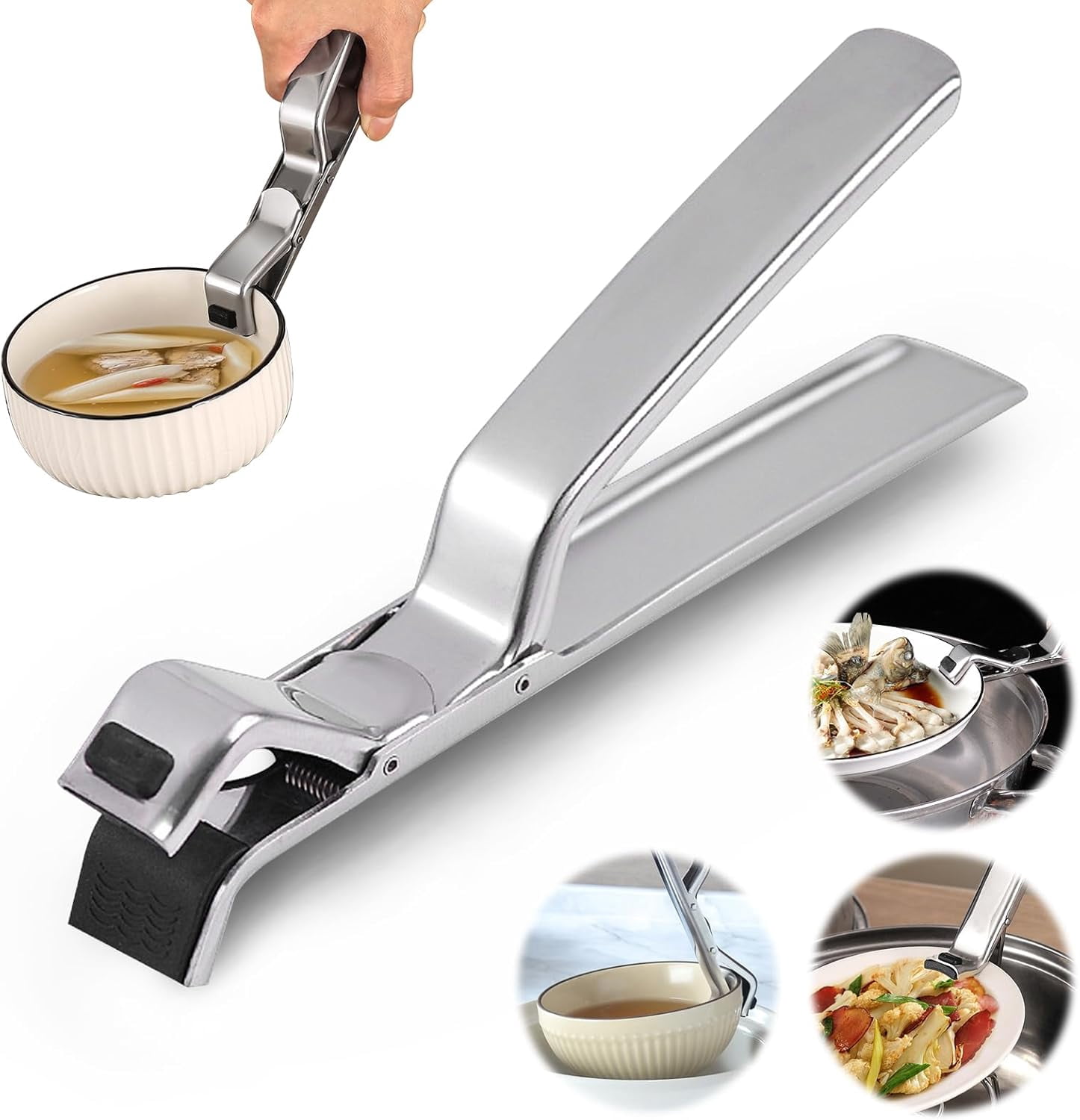 YEPOLERCE Upgraded Stainless Steel Hot Plate Gripper, Hot Plate Gripper ...