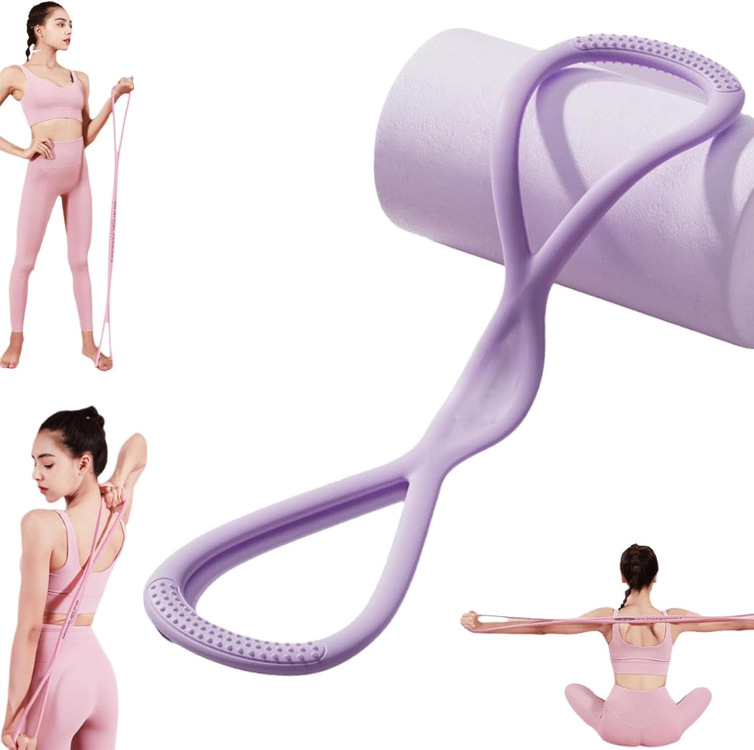 YEPOLERCE Visulong Resistance Bands, Figure 8 Exercise Bands with ...