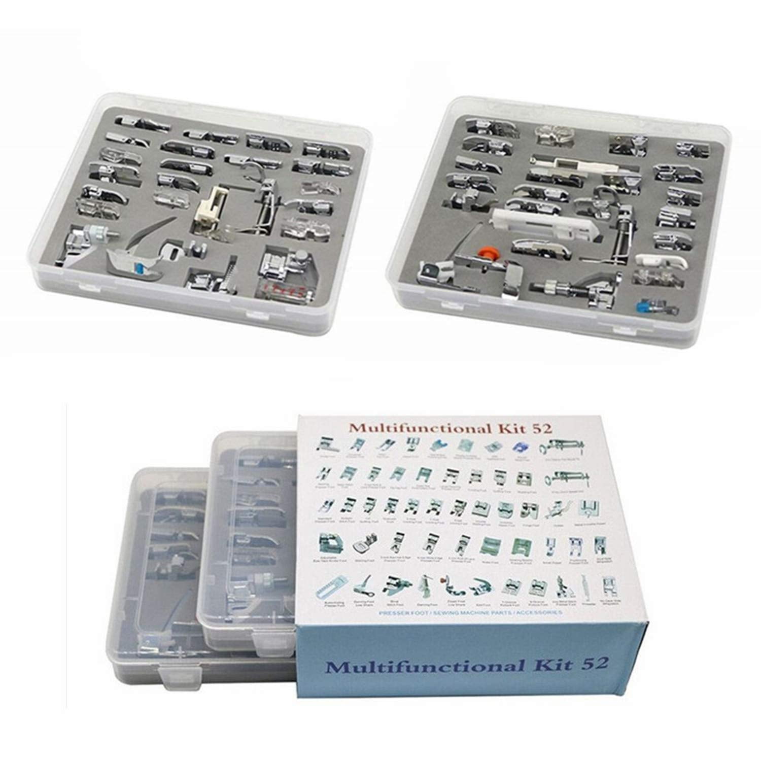 YEQIN Professional Domestic 52pcs Sewing Foot Sewing Machine Presser ...