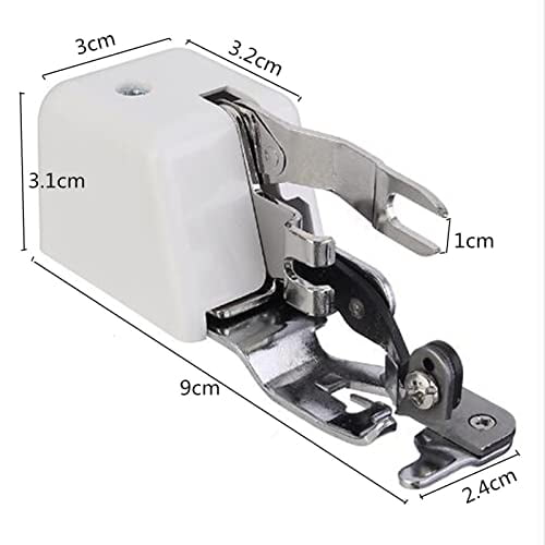 YEQIN Side Cutter Attachment Presser Foot, Simutaneously Trims & Hems ...