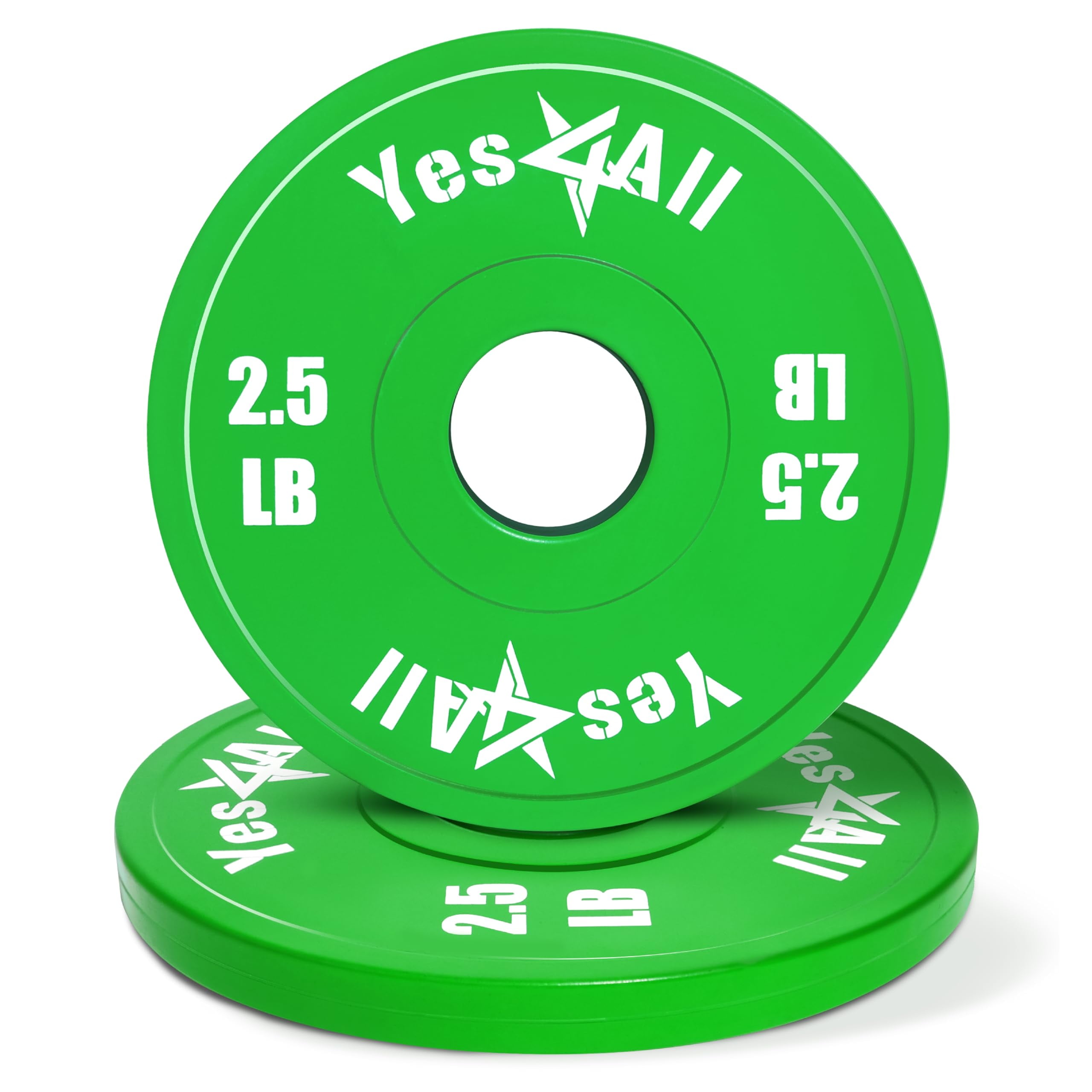 YES4ALL Fractional Weight Plates, 2.5LB Set of 2 Rubber Change Plates ...