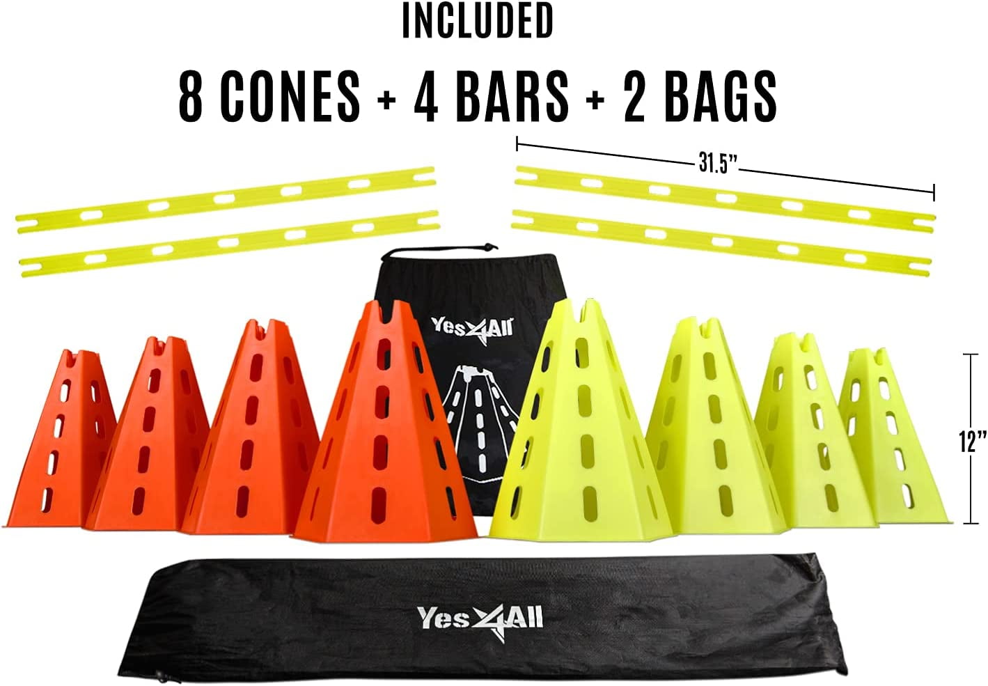 Speed and Agility Training Equipment Set - Hurdles and Cones for ...