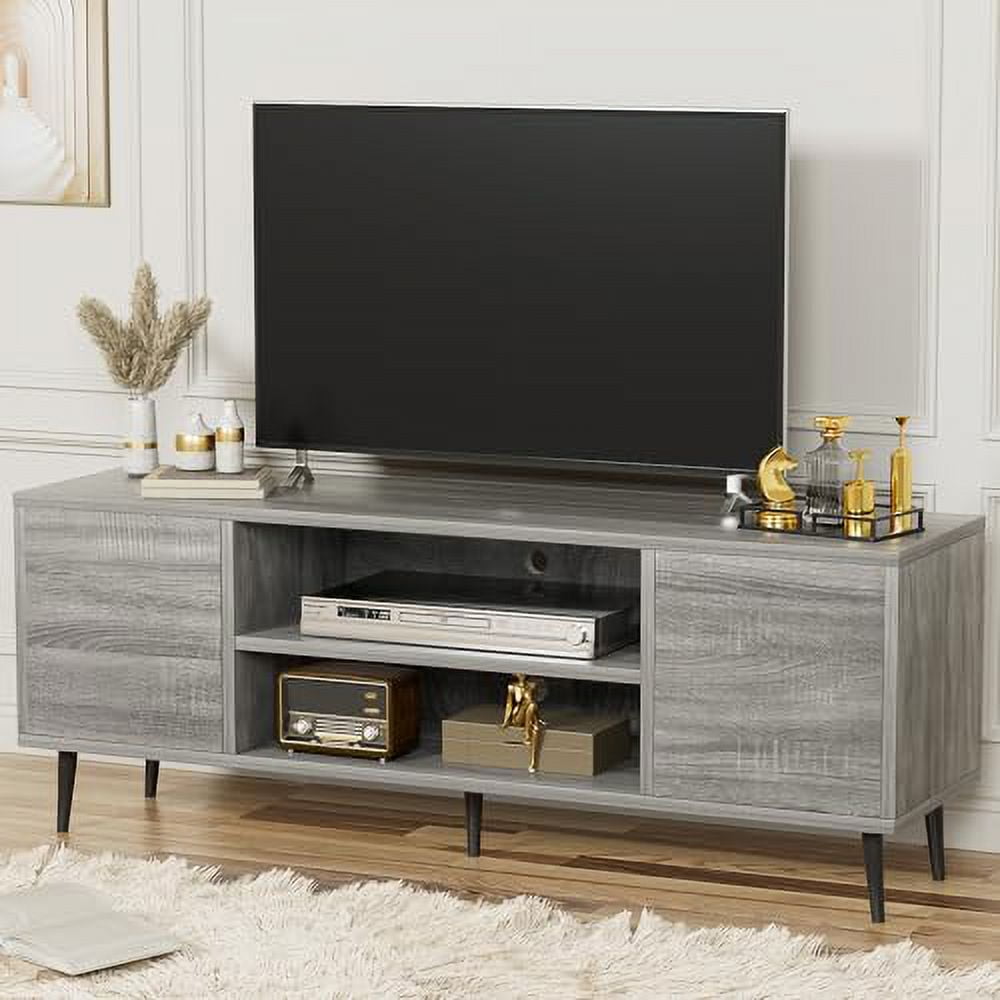 YESHOMY Modern TV Stand for 65" Television, Entertainment Center with ...