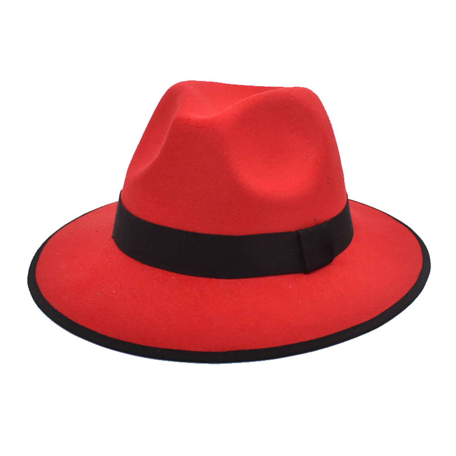 YESIMOLA Dress Hats for Men Fedora Hat Vintage Wide Brim Hat with Belt ...
