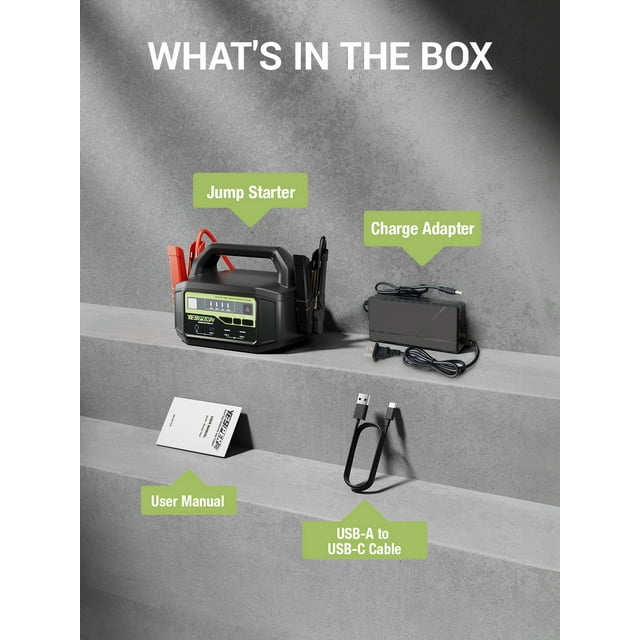 YESPER 24V Jump Car 6000A Peak Jump Starter For car Truck Portable ...