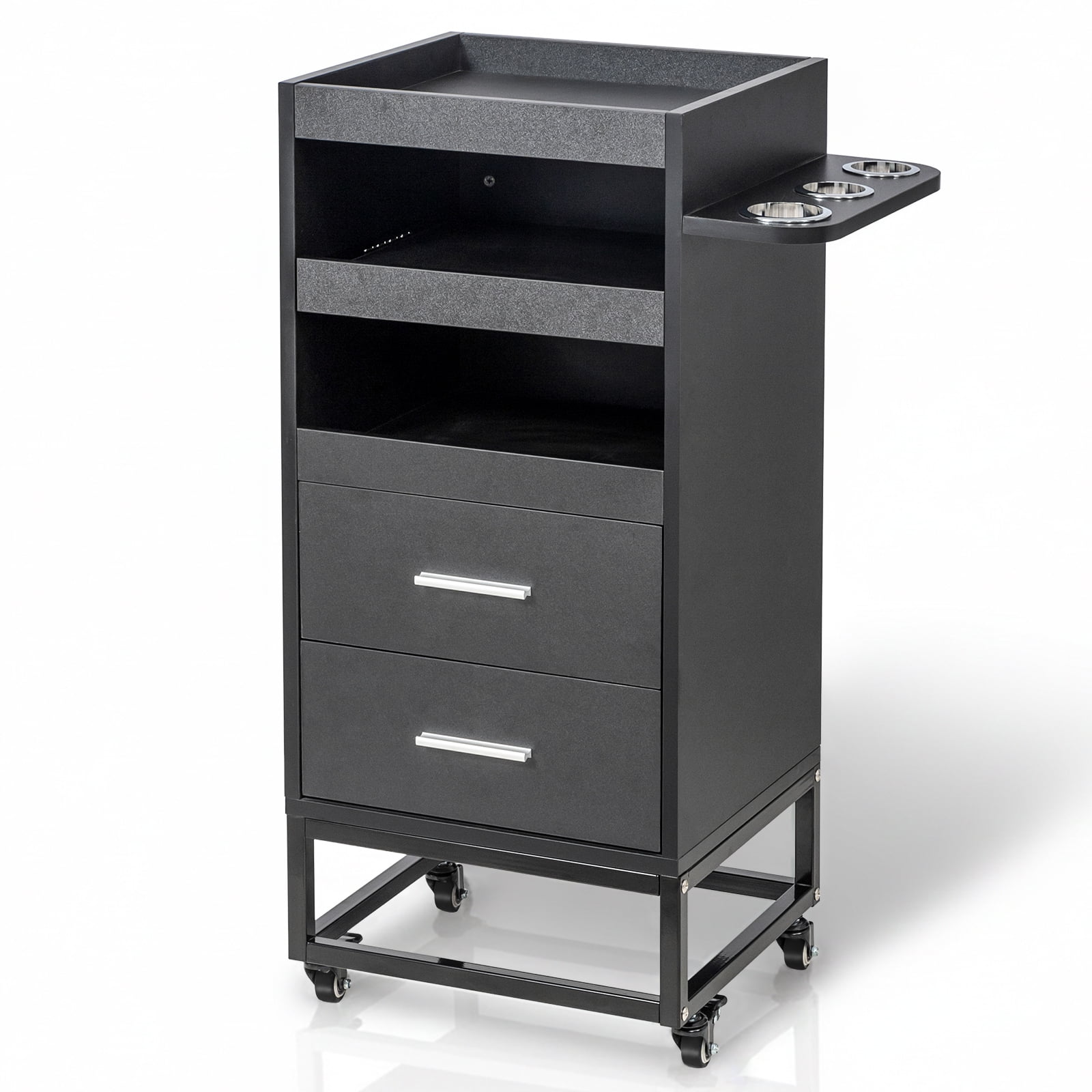 YESSW Beauty Salon Trolley Cart, Rolling Hair Cart with Lockable Wheels ...