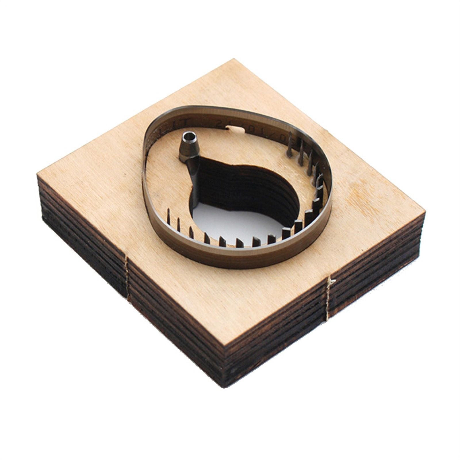 YESTUNE RFID Key Fob Leather Tag Leather Template Wooden Punching Die ...