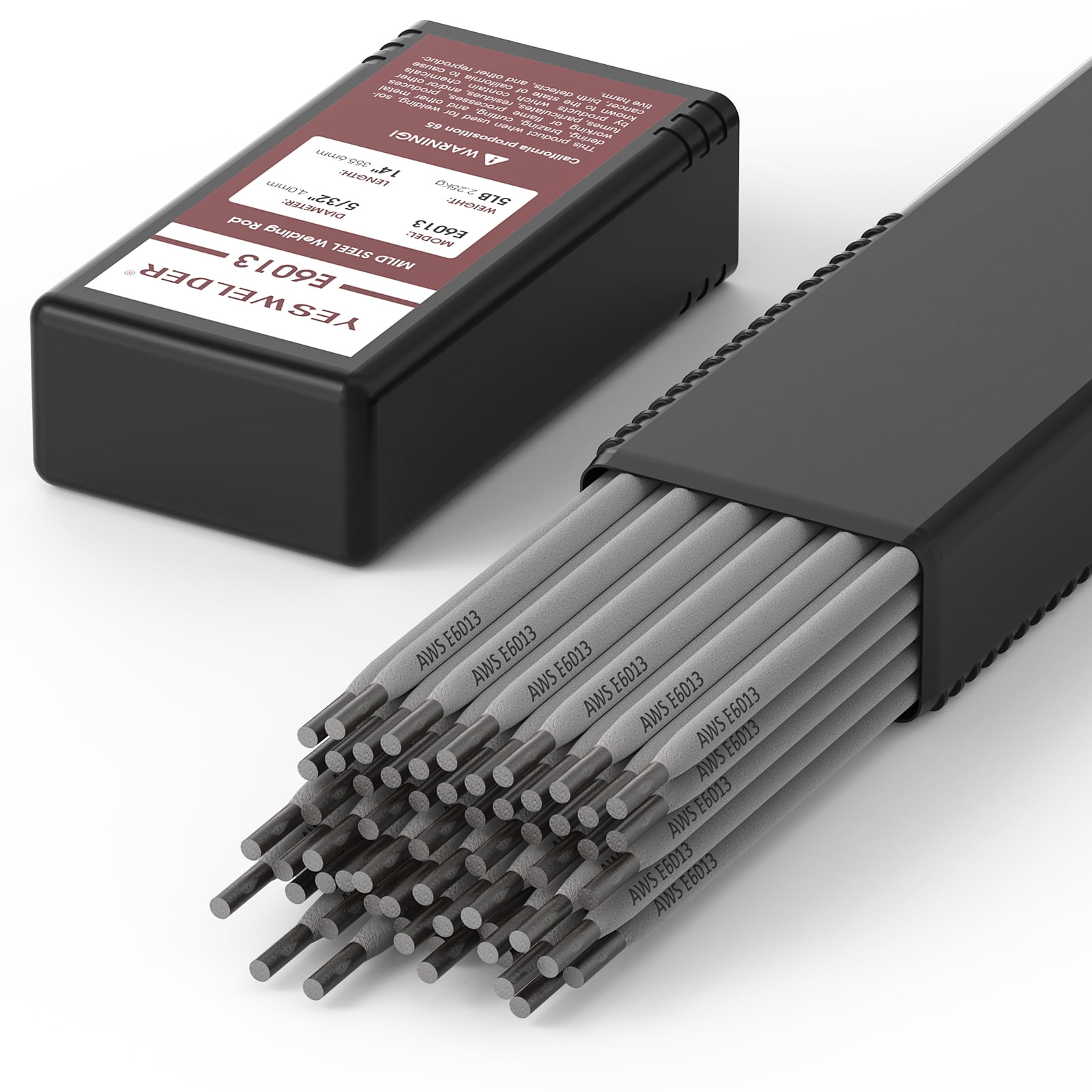 YESWELDER 5LB E6013 5/32" Welding Rods - Carbon Steel Stick Electrodes ...