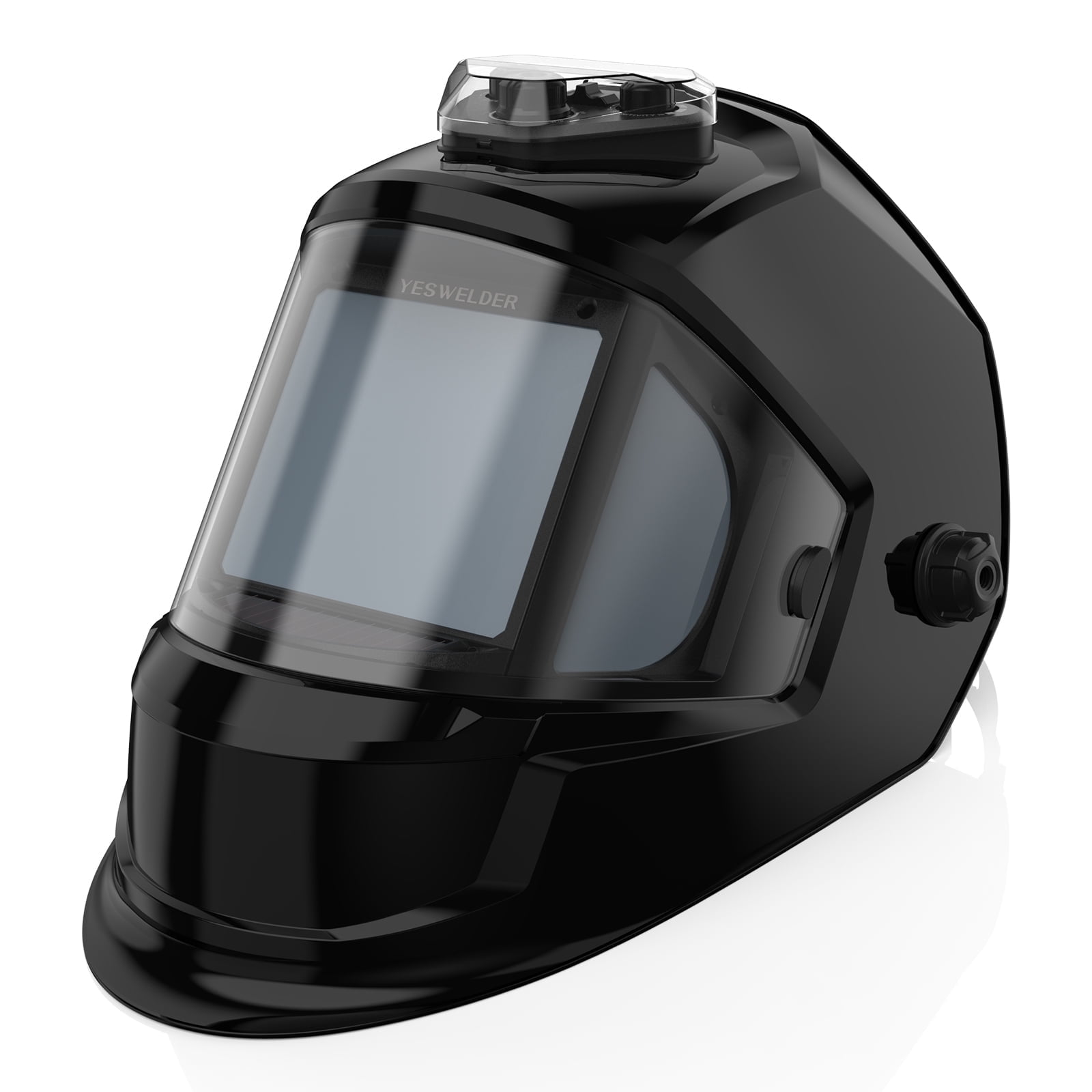 YesWelder Auto Darkening Welding Helmet, Panoramic View with Side Lens ...
