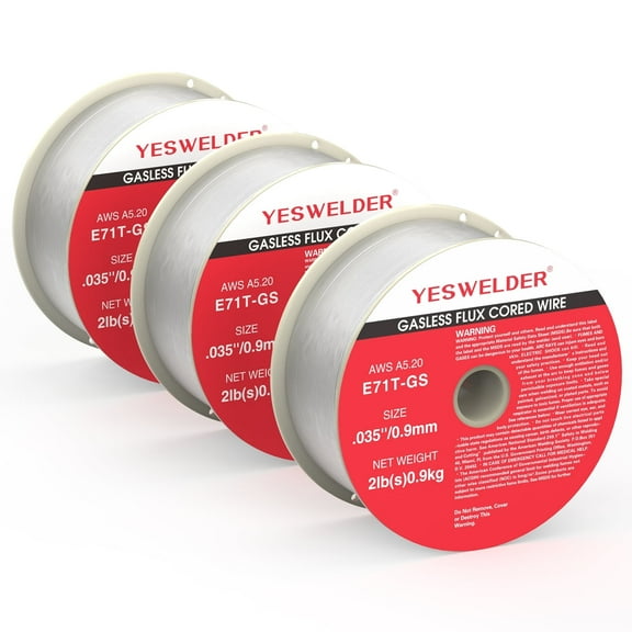 VEVOR Flux Core MIG Welding Wire, E71T-GS 0.035-inch 2 LBS, Gasless ...