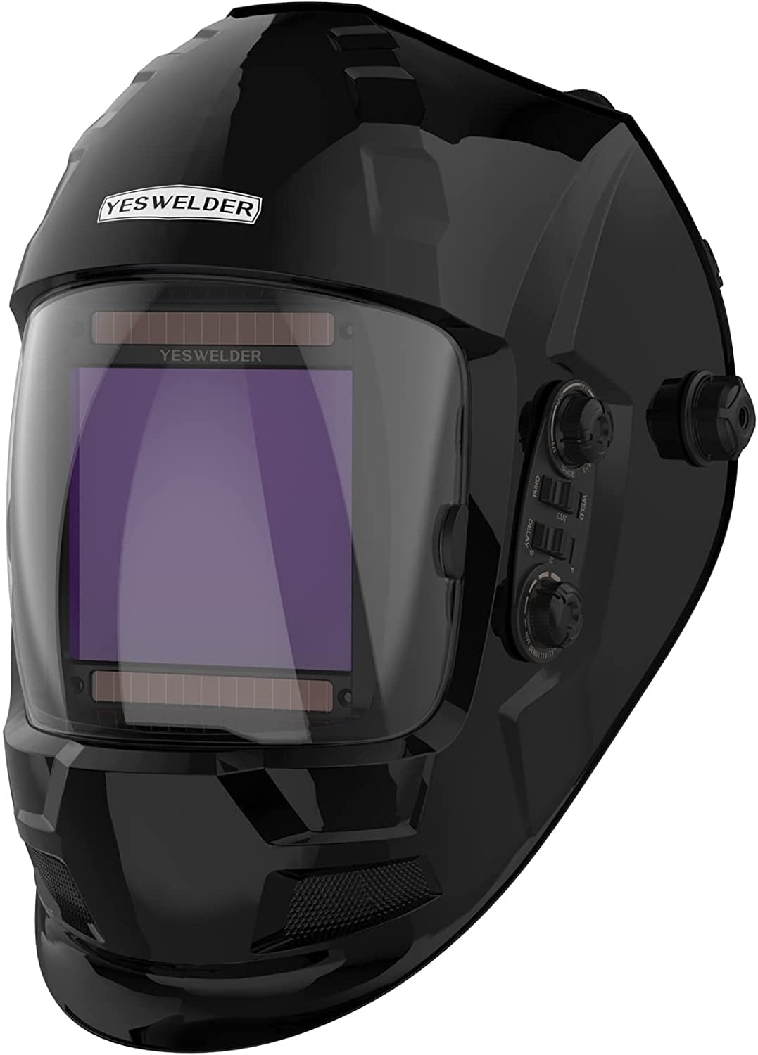 YESWELDER Large Viewing Screen True Color Solar Power Auto Darkening ...