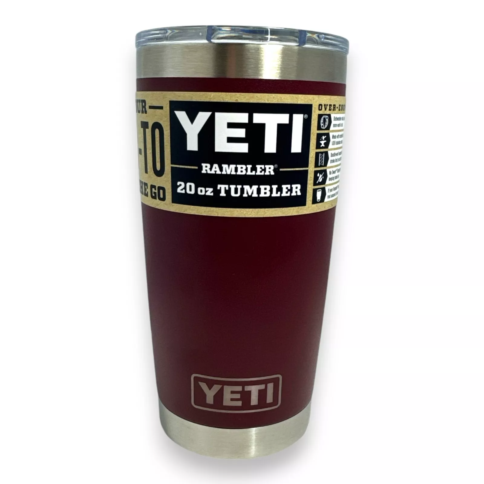 YETI Rambler 20oz Tumbler, Stainless Steel - Wild Vine Red - Walmart.com
