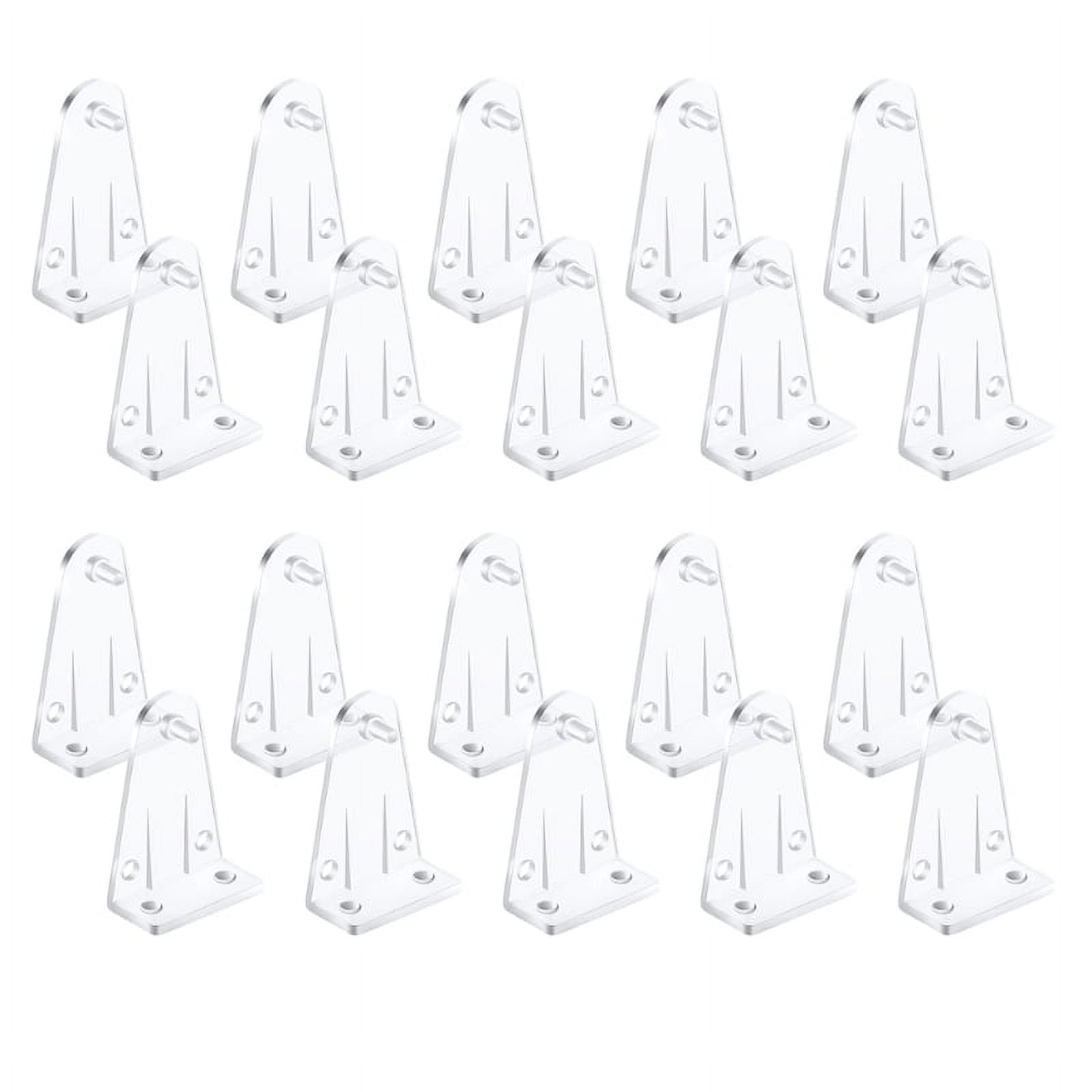 YEUHTLL 10pcs Hold Down Brackets Clear Plastic Window Blinds Bottom ...