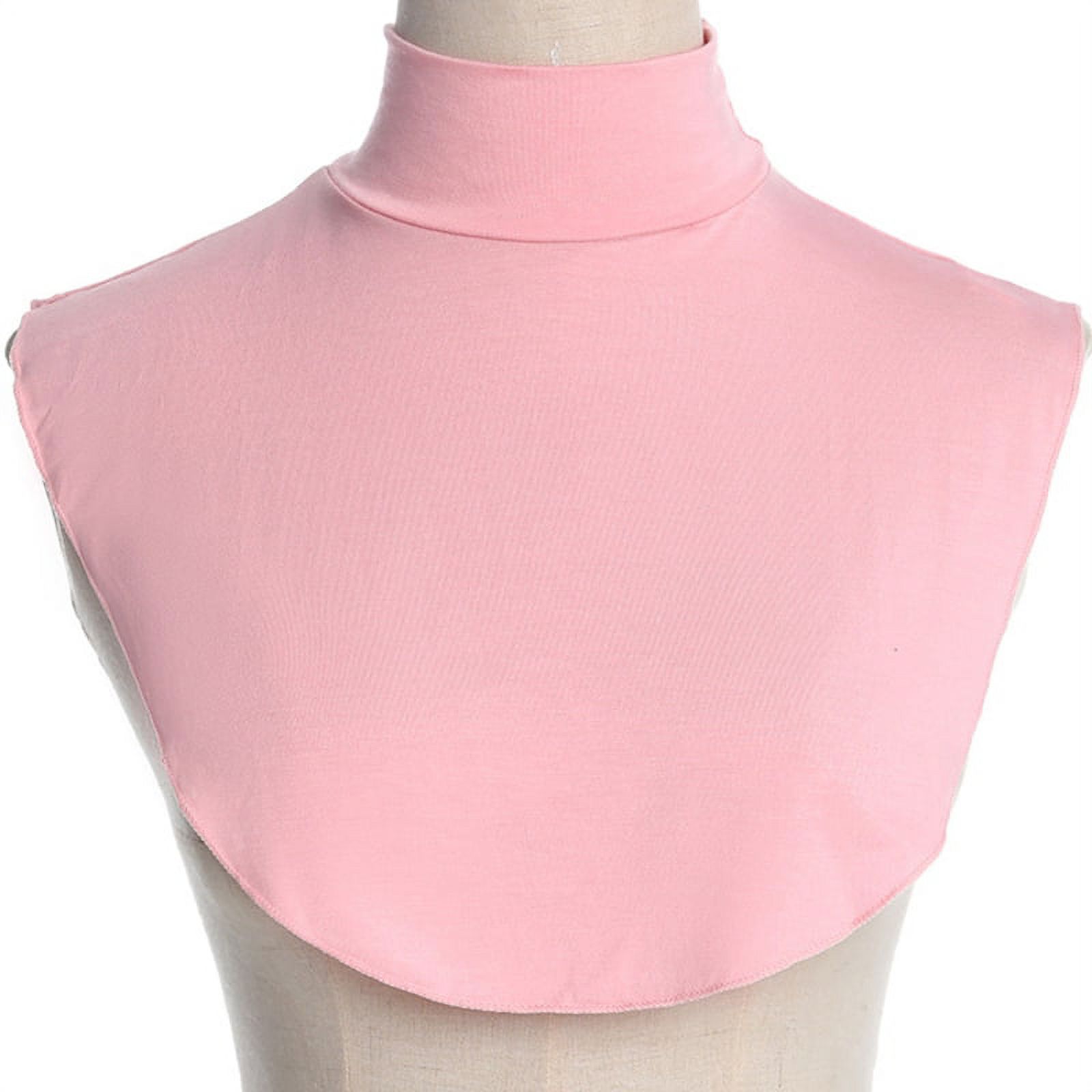 YEUHTLL Womens Muslim Modal Turtleneck Fake Collar Islamic Hijab ...