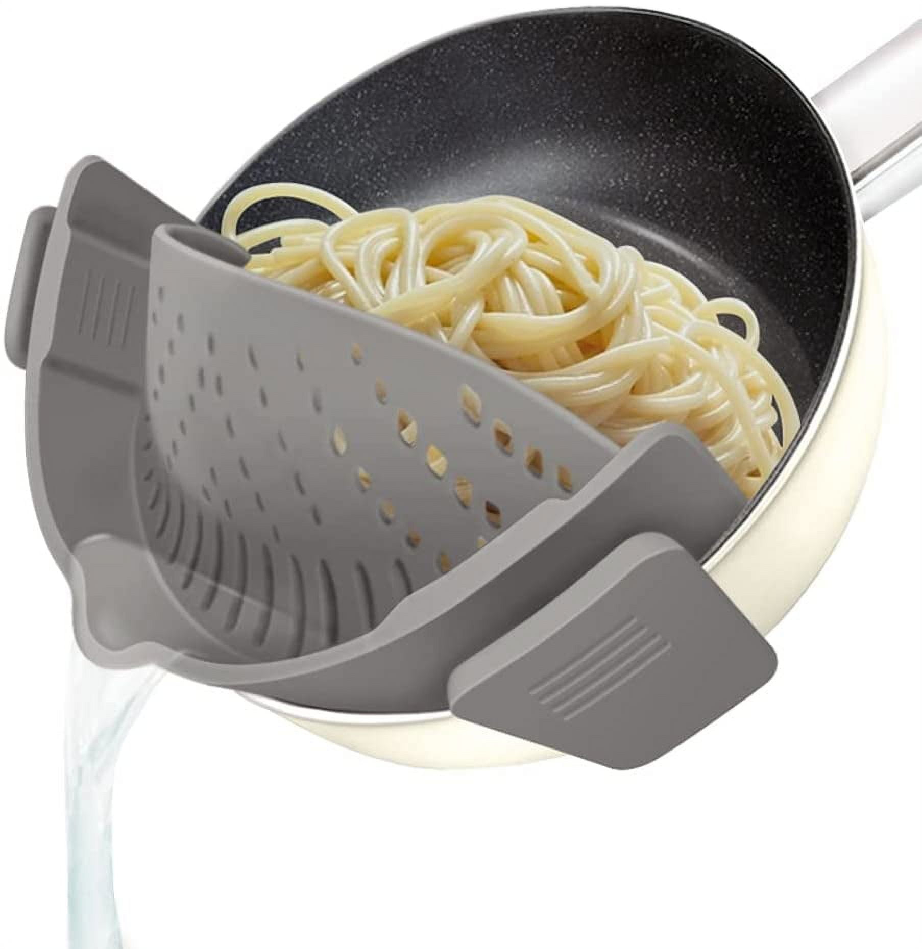 YEVIOR Silicone Food Clip-on Strainer & Colander - Walmart.com