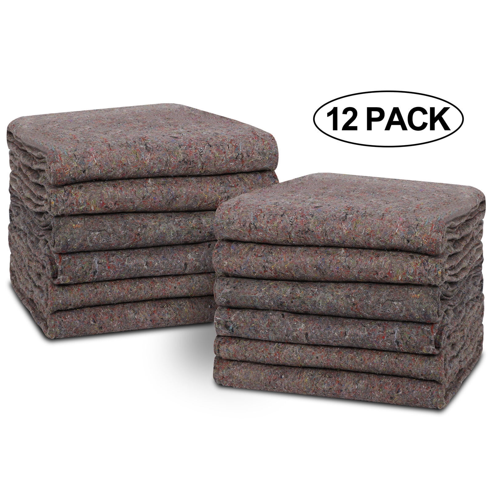 YEXJ 12 Pack Moving Blankets - 53"x74" Thick Shipping Pads for ...