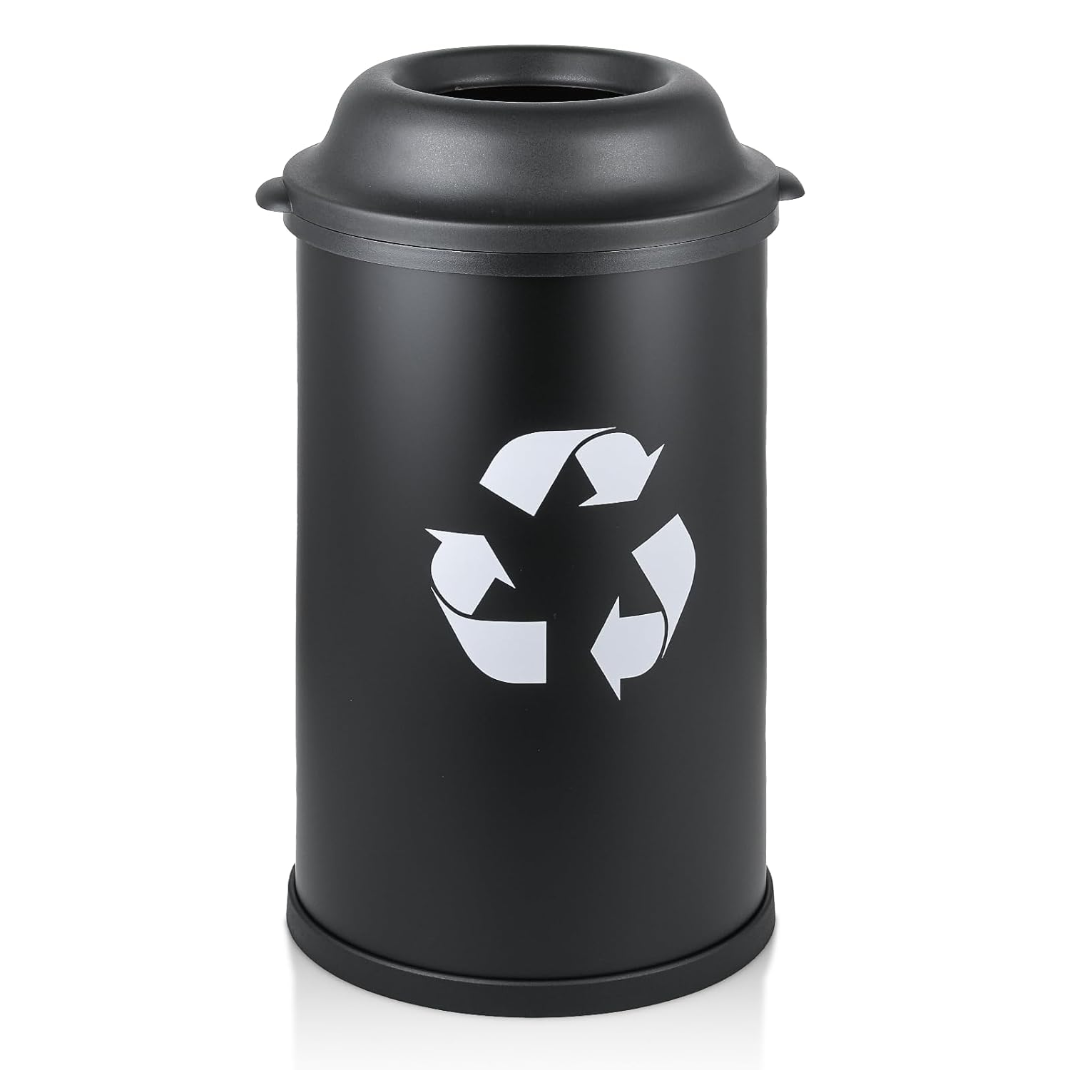 YEXJ 13 Gallon Trash Can Large Trash Bin Open Dome 50 Liter Garbage Can ...