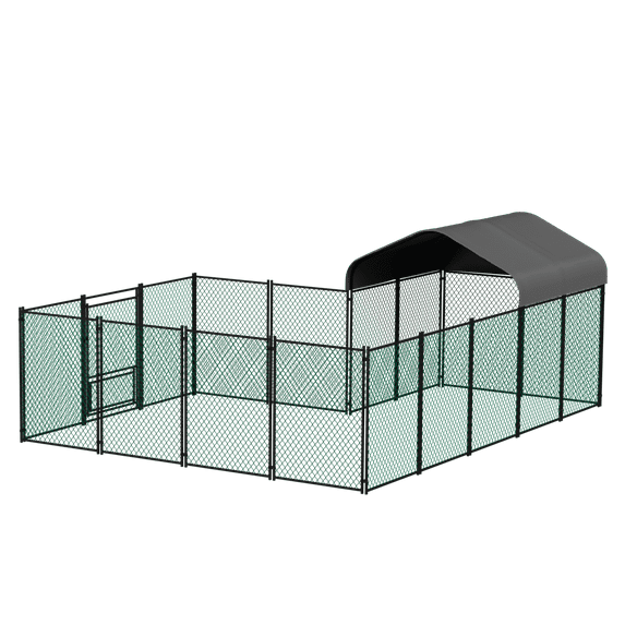 YEXJ 13x11ft Walk in Coop Chicken Run Backyard Hen House Poultry Rabbit ...