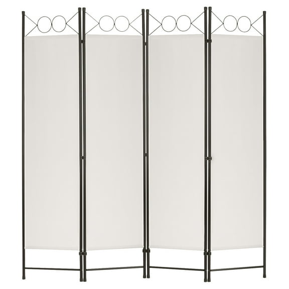 4-Panel Folding Room Divider-Portable Privacy Screen&Freestanding ...