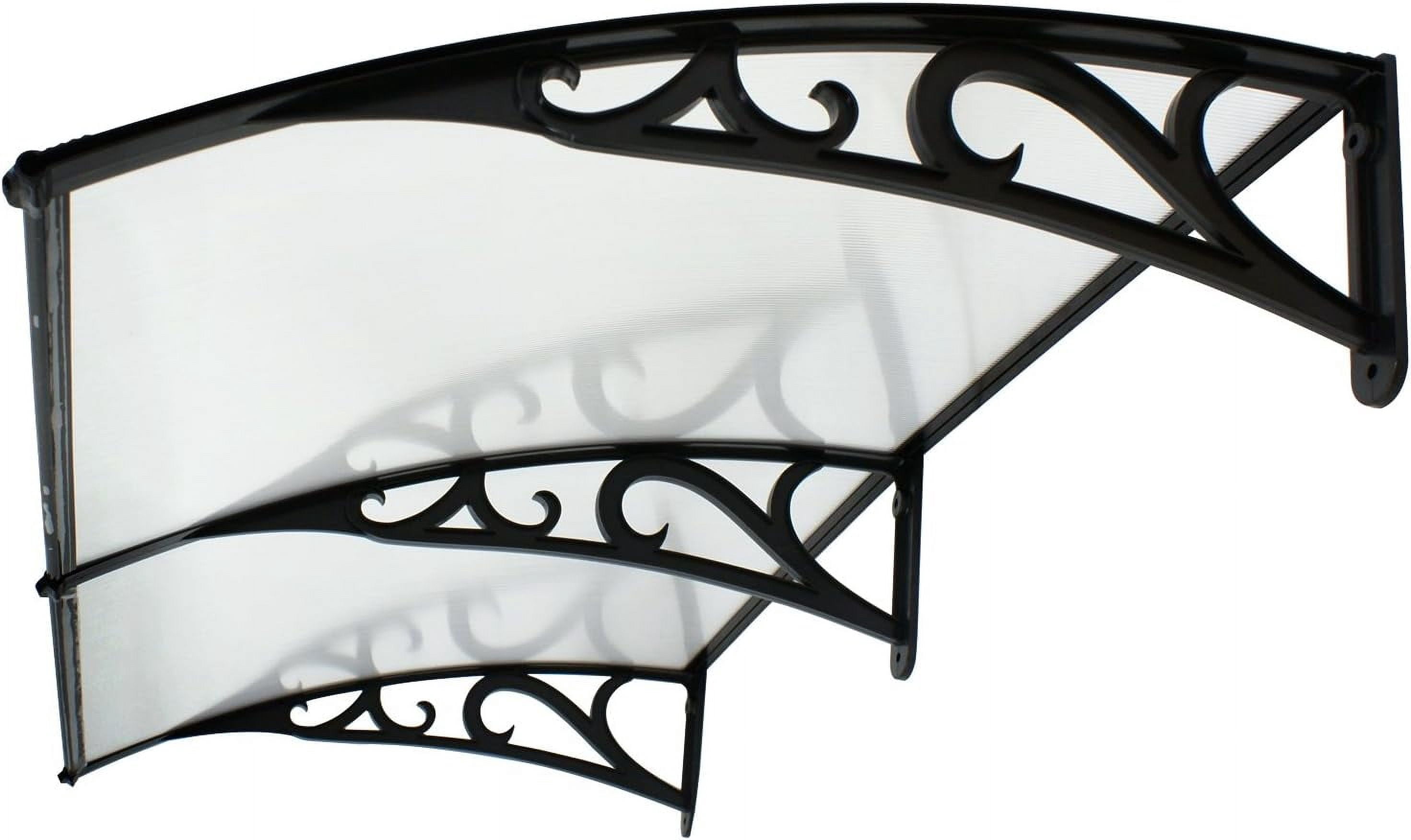 YEXJ 40"x 80" Window Awning Canopy Overhead Door Awning Polycarbonate ...