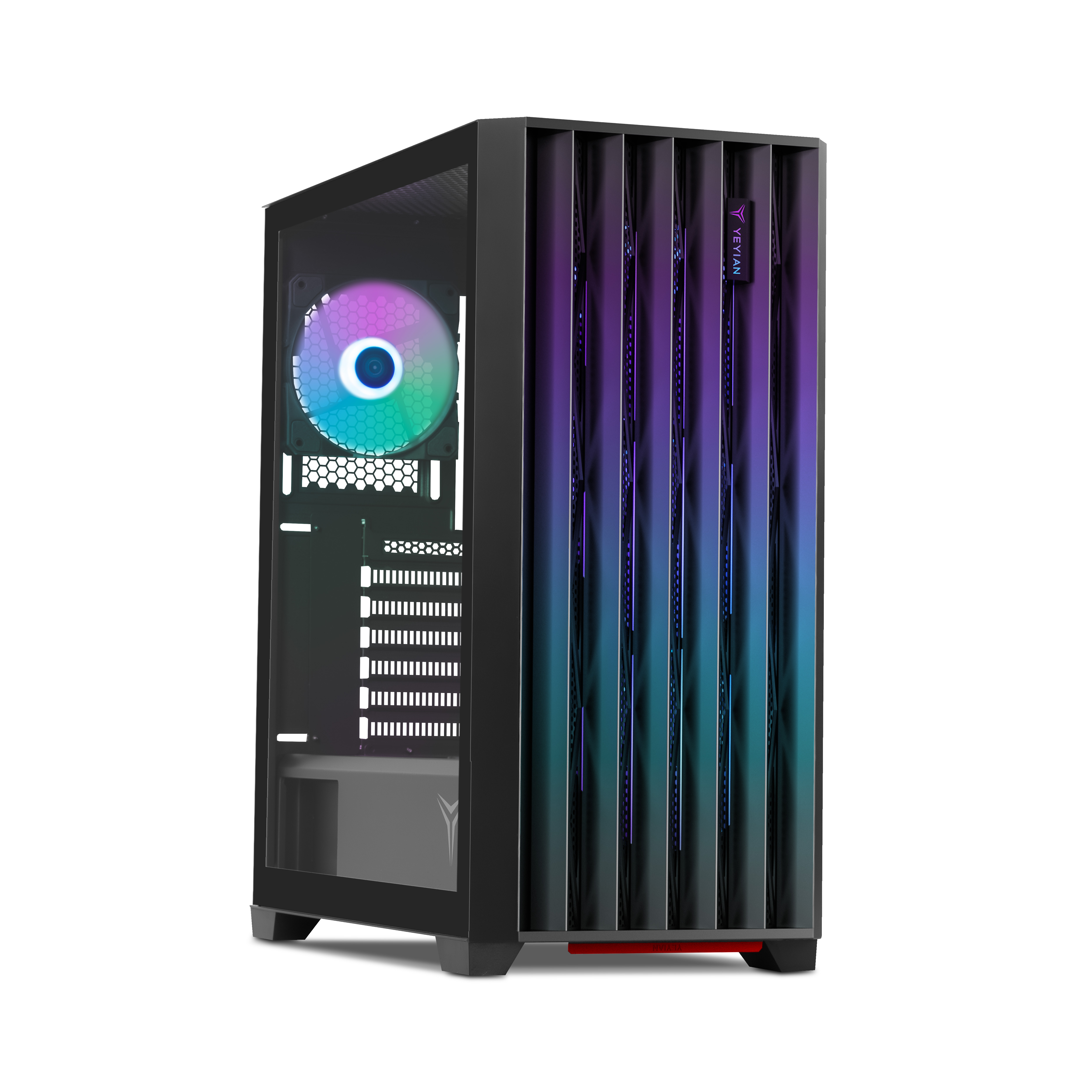 LIAN LI LANCOOL 216RX Black Steel / Tempered Glass ATX Mid Tower ...