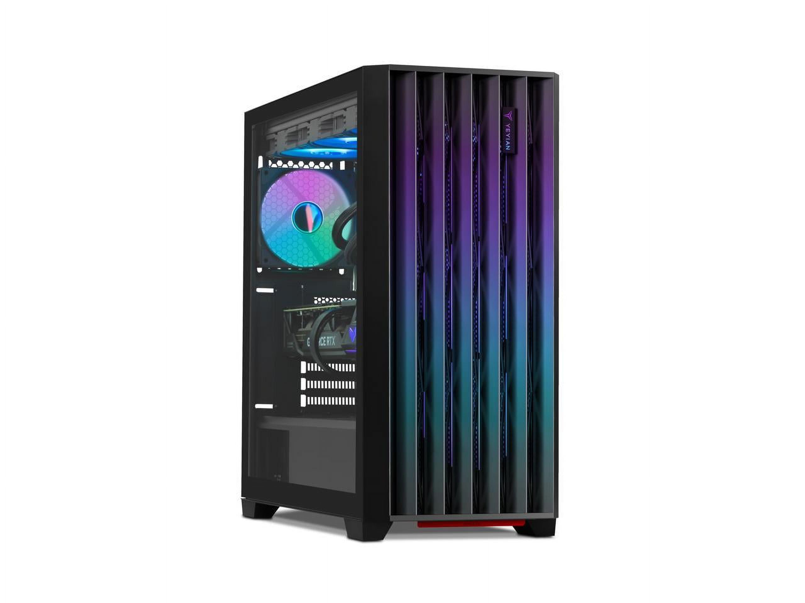 YEYIAN Gaming PC Phoenix Glass, GeForce RTX 4070 Ti Super, Intel Core ...